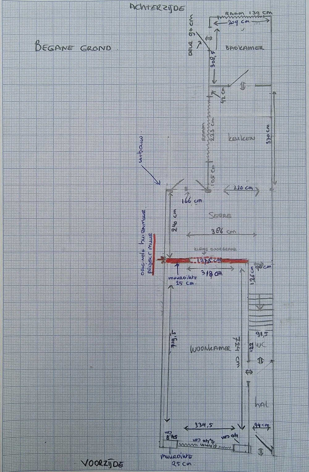 Inmeten woning — Bouwtekeningexpert