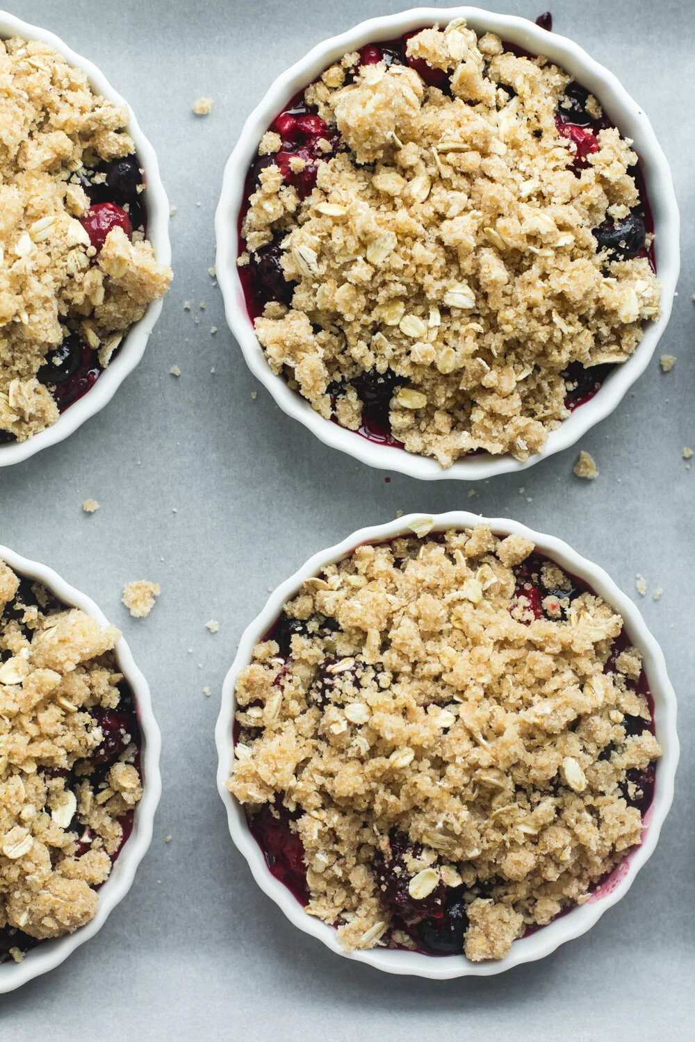 Ina Garten's Tri-Berry Crumbles — Sarah J. Hauser