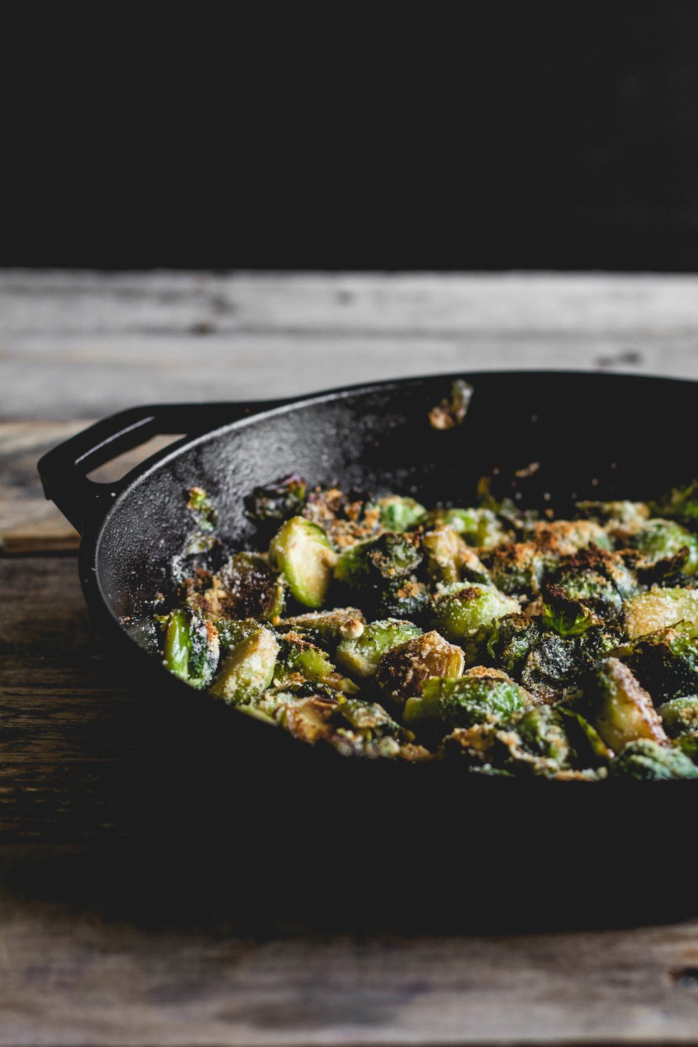 Brussels Sprouts with Garlic, Parmesan + Beer — Sarah J. Hauser