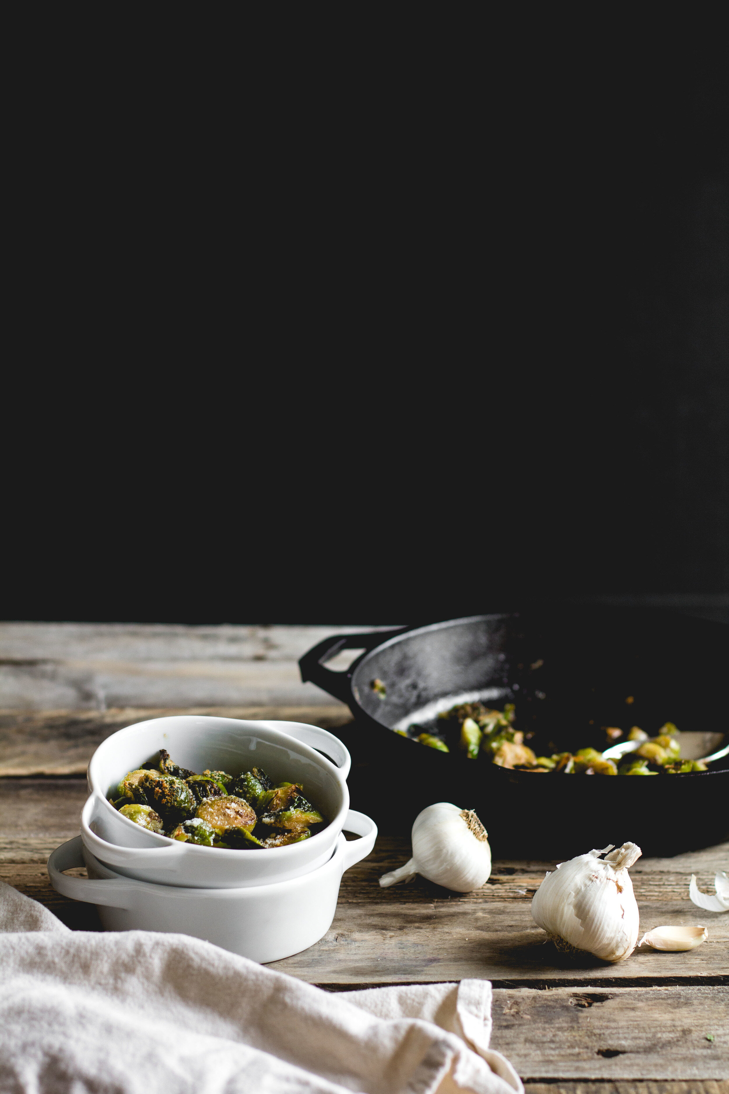Brussels Sprouts with Garlic, Parmesan + Beer — Sarah J. Hauser