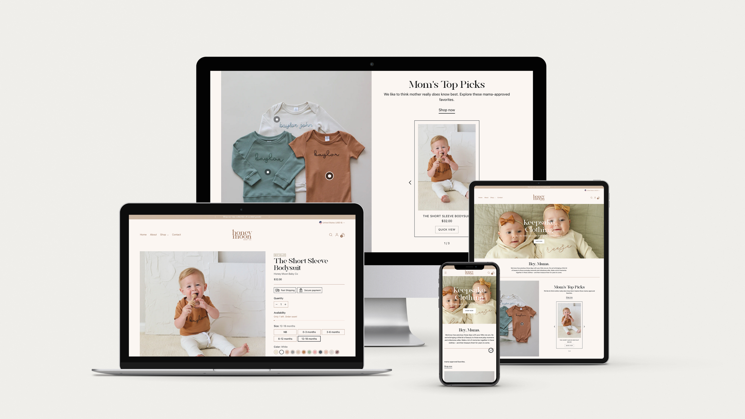 Shopify Website Design & Development for Baby Clothing — WildHive