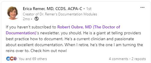 Newsletter — RobertOubreMD.com