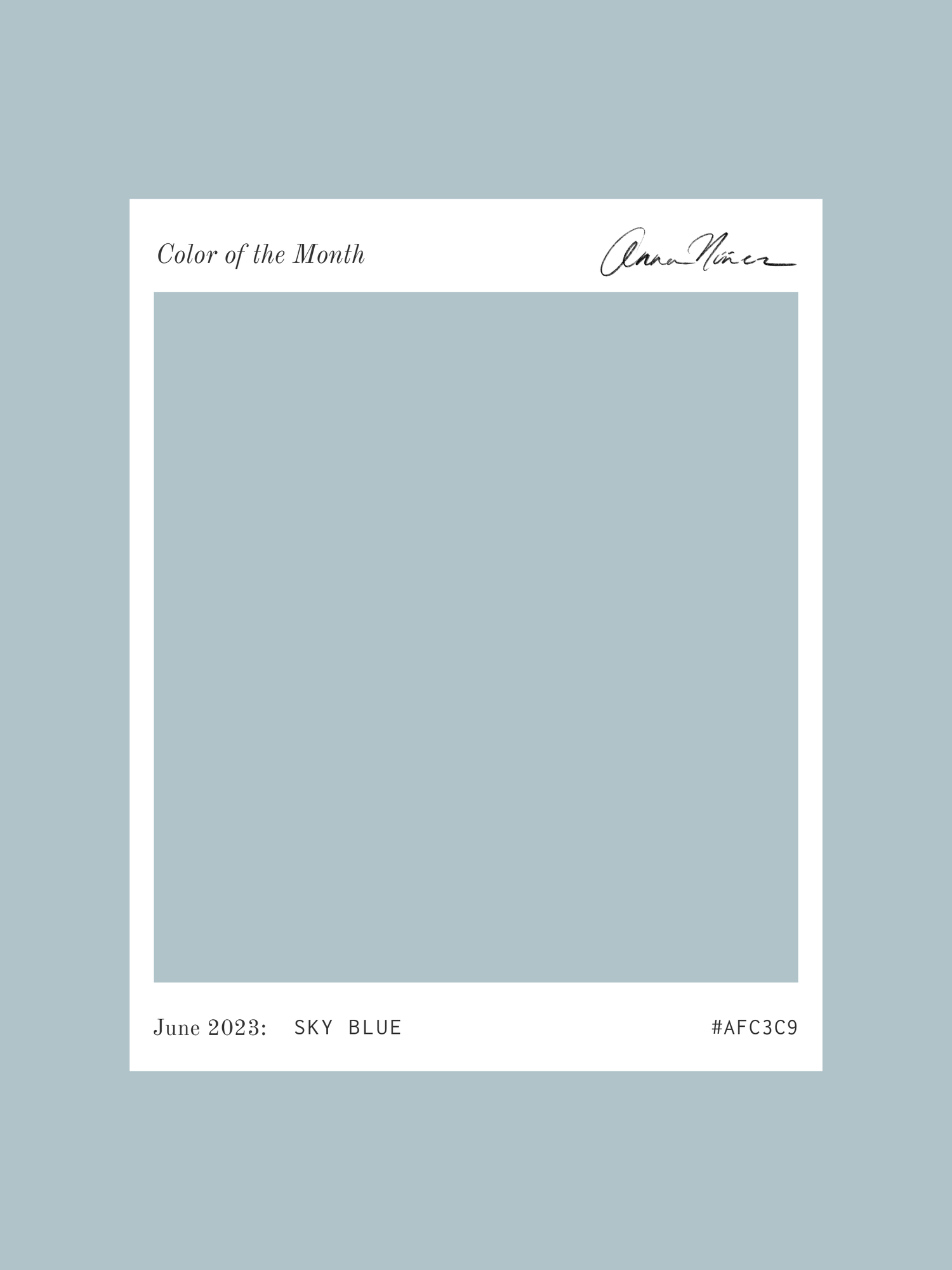 The Color of June / 2023 — Anna Núñez Fine Art