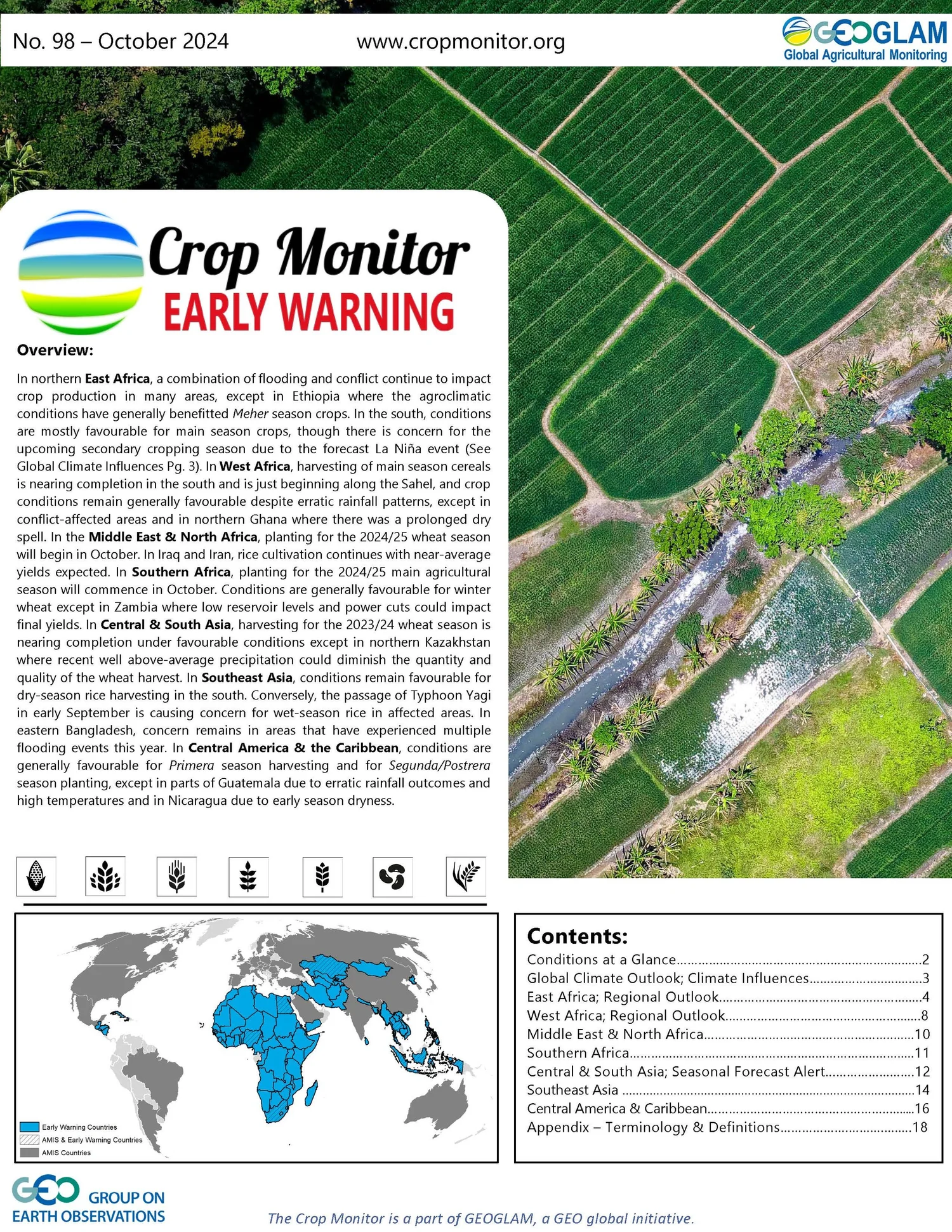 Crop Monitor for Early Warning (202410) — GEOGLAM Crop Monitor