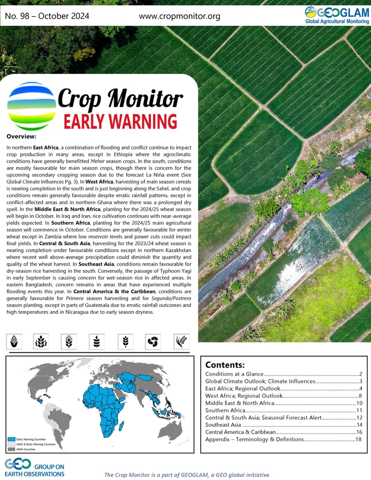 Crop Monitor for Early Warning (202410) — GEOGLAM Crop Monitor