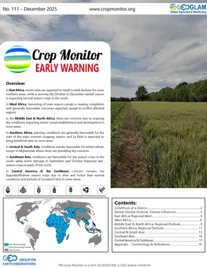 Crop Monitor for Early Warning (202512) — GEOGLAM Crop Monitor