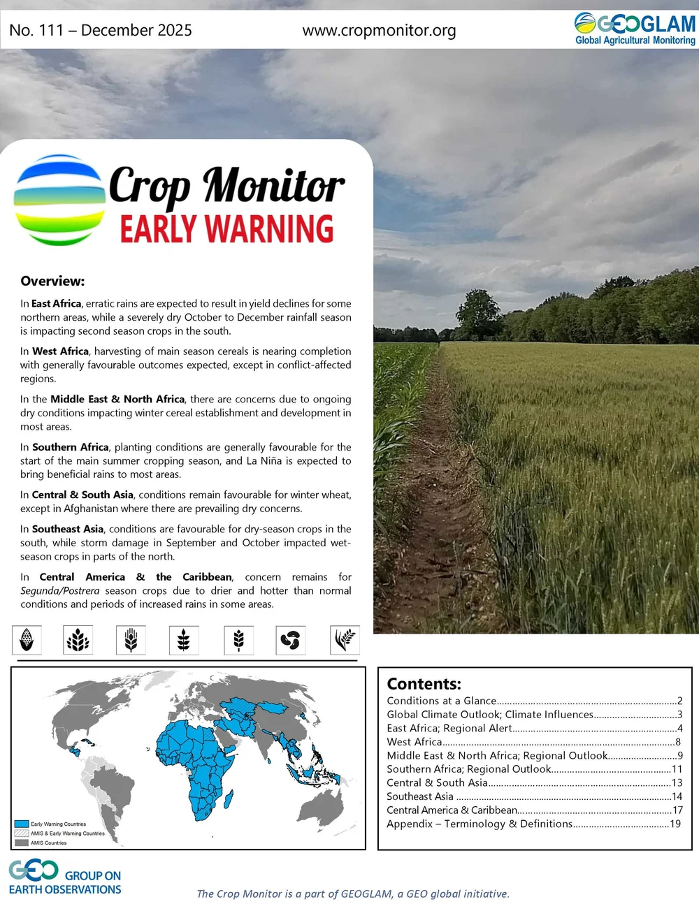 GEOGLAM Crop Monitor