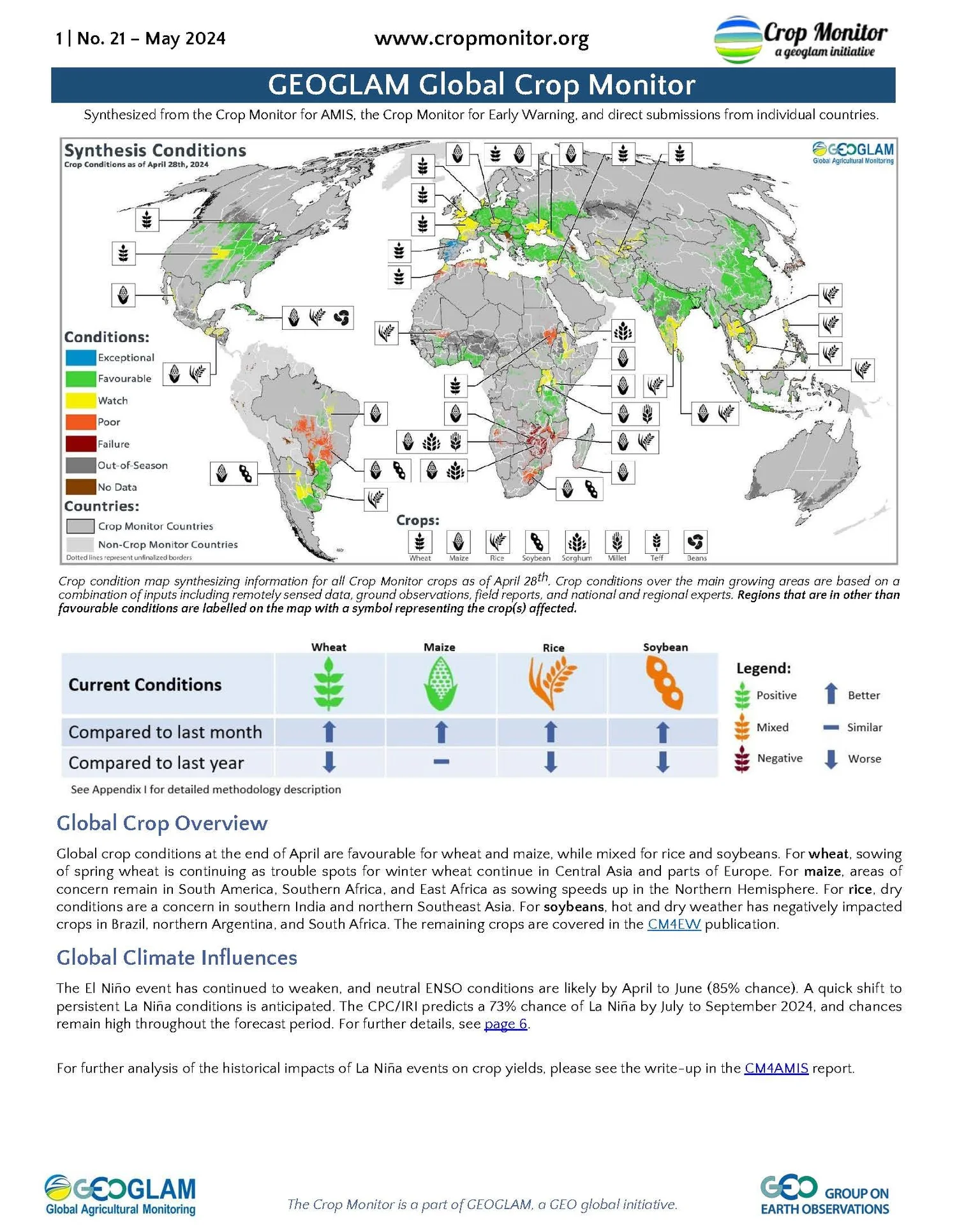 Global Crop Monitor (202405) — GEOGLAM Crop Monitor