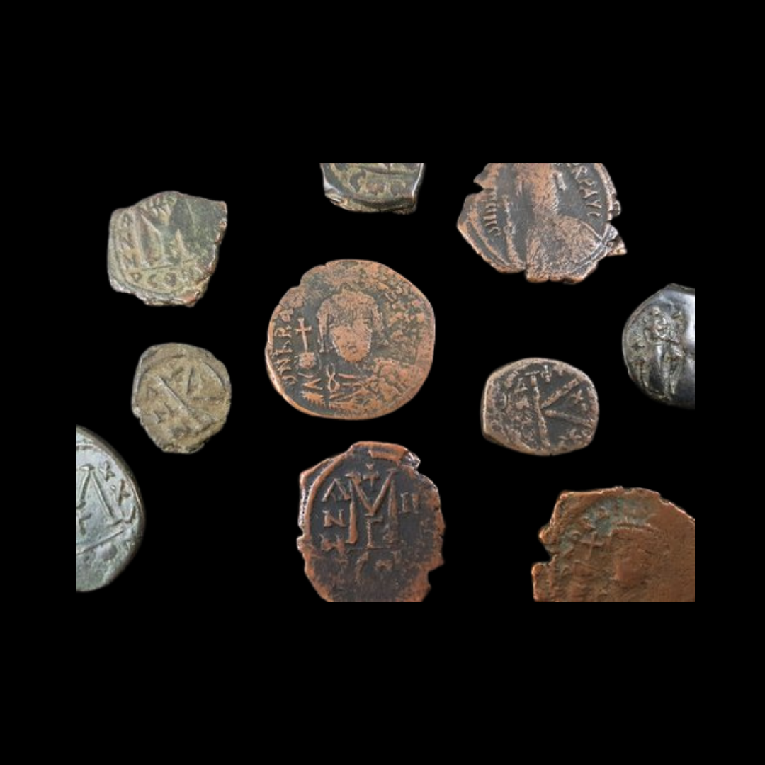 Byzantine Bronze Follis of Emperor Heraclius (about 1,400-1,380 years ...