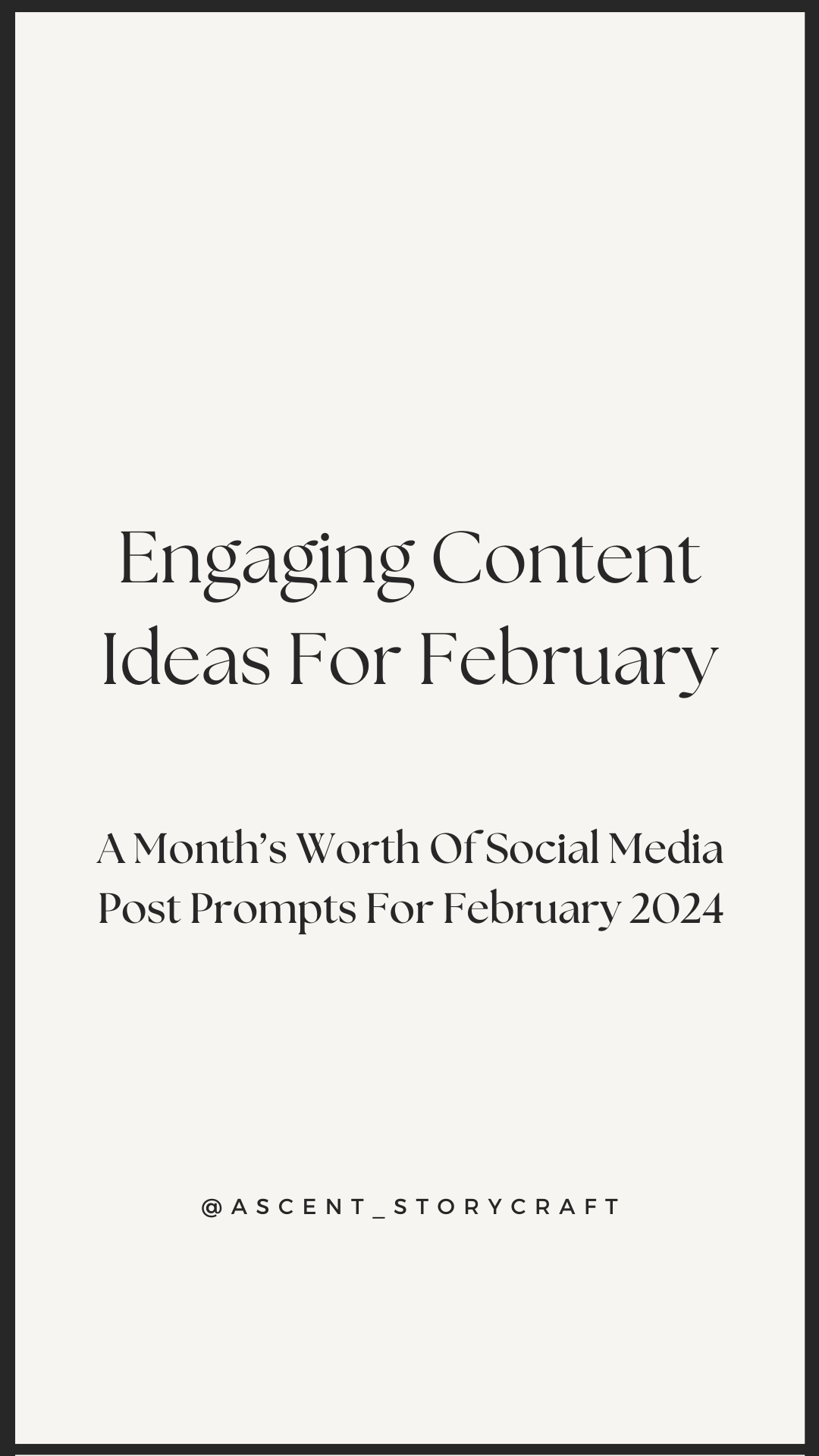 Social Media Post Ideas for February 2024 — Cyndi Zaweski