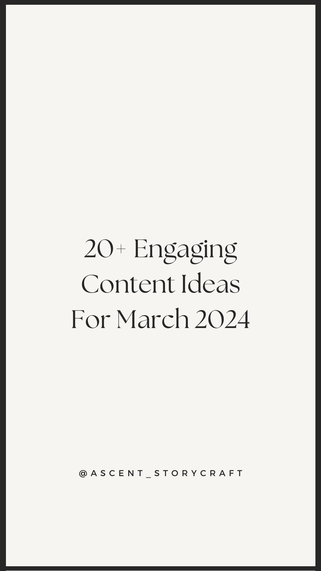 30+ March Content Ideas For Social Media — Cyndi Zaweski | Ascent ...