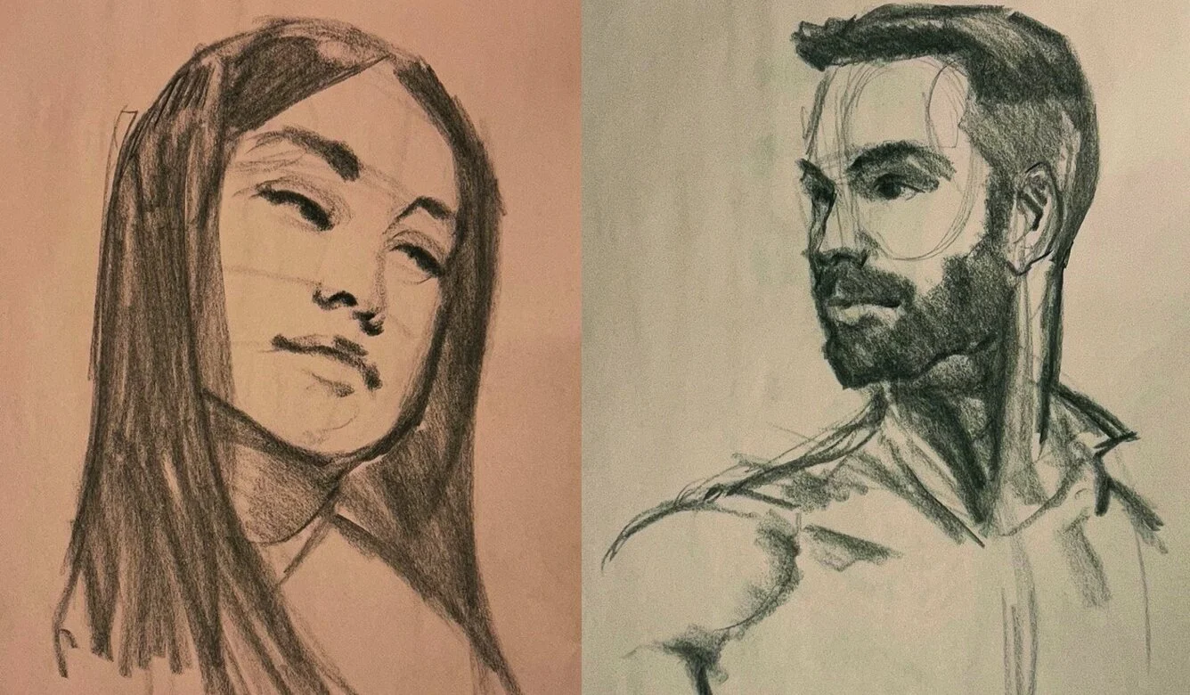 Life Drawing Model Faces