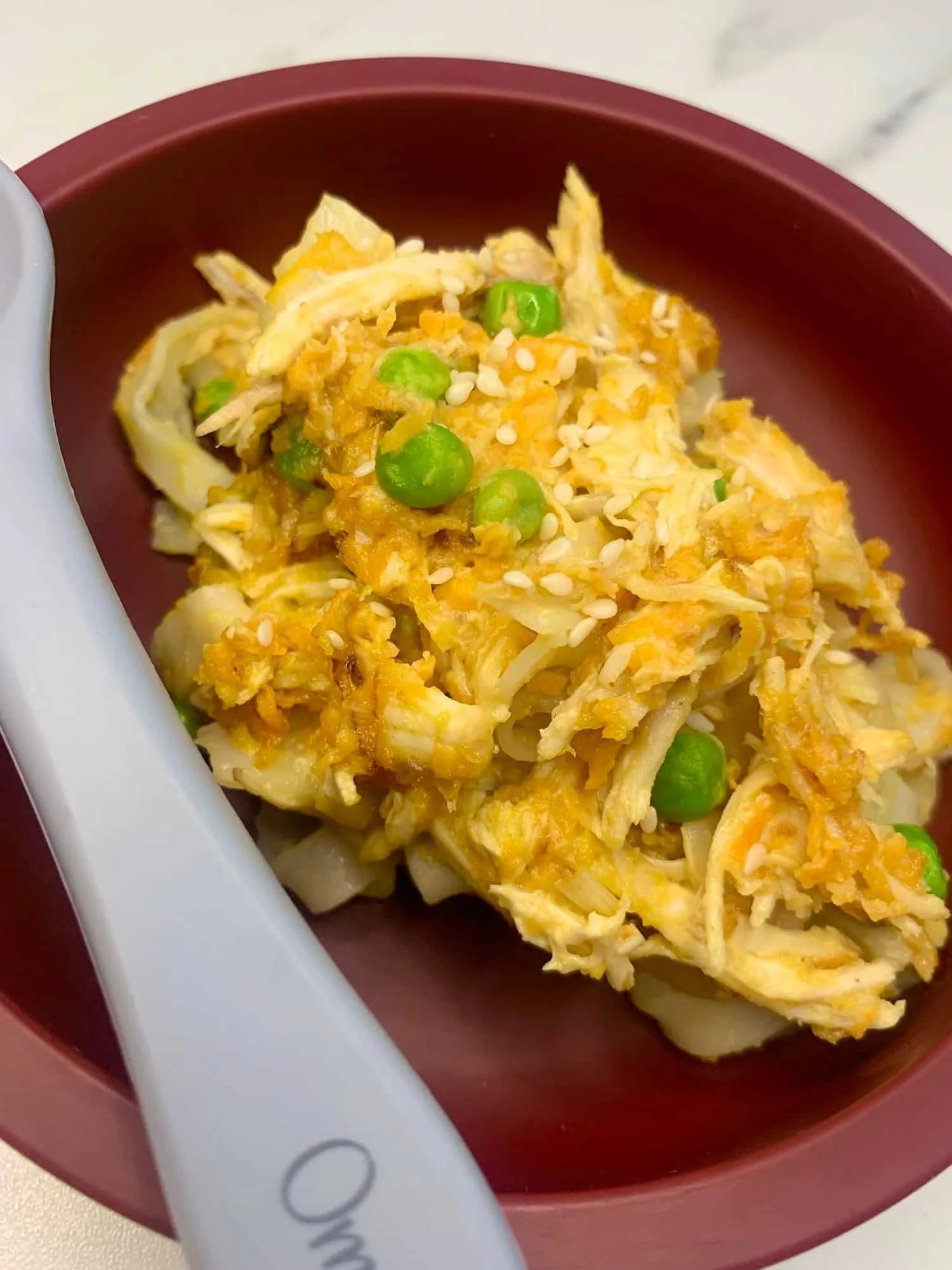 Leftover Shredded Chicken & Peanut | BLW & Toddler Recipe