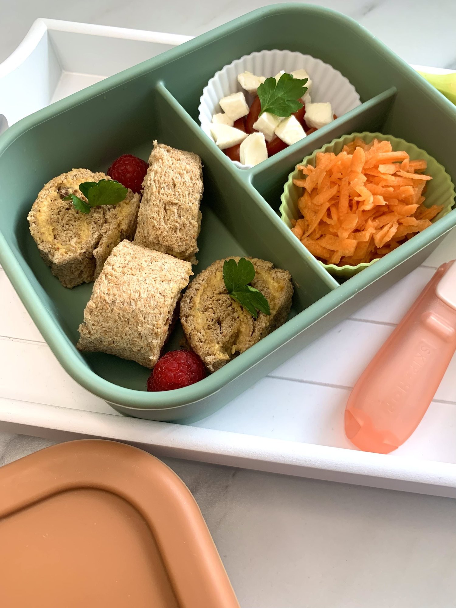 Houmous Roll Bento Box | Baby-led Weaning & Toddler Recipe