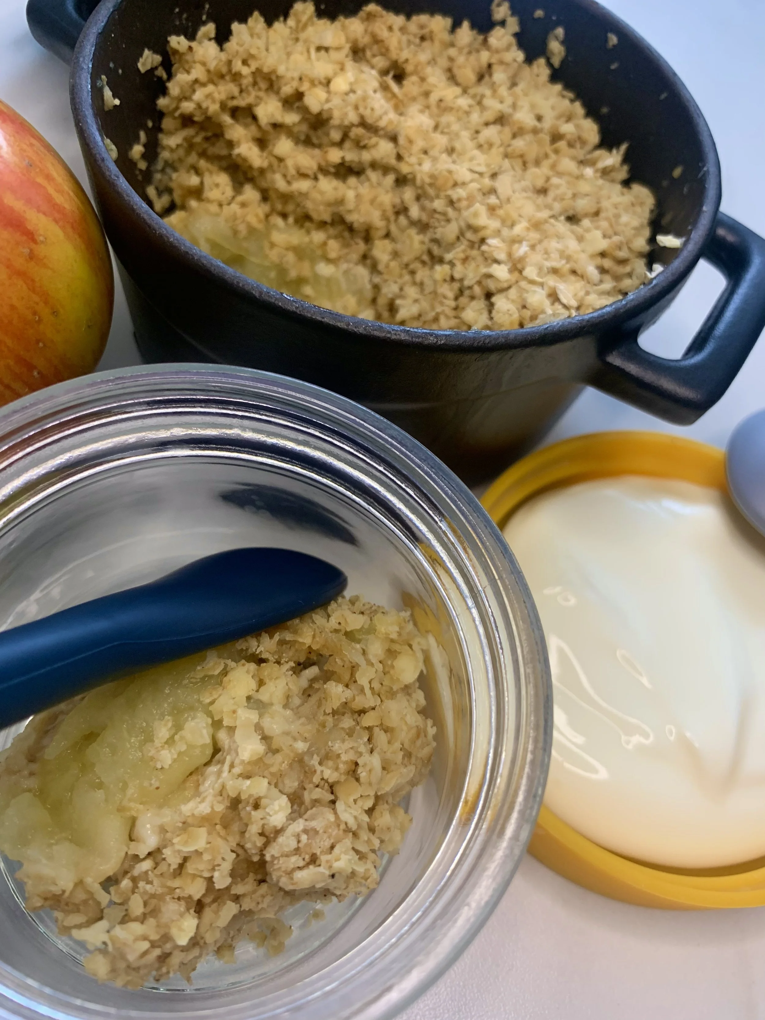 Apple Oat Crumble | Weaning recipe | the petit spoon