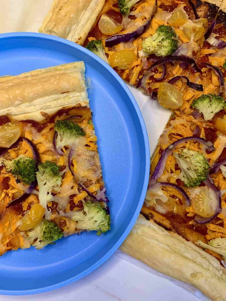 Easy Puff Pastry Vegetable Tart | BLW & Toddler Recipe