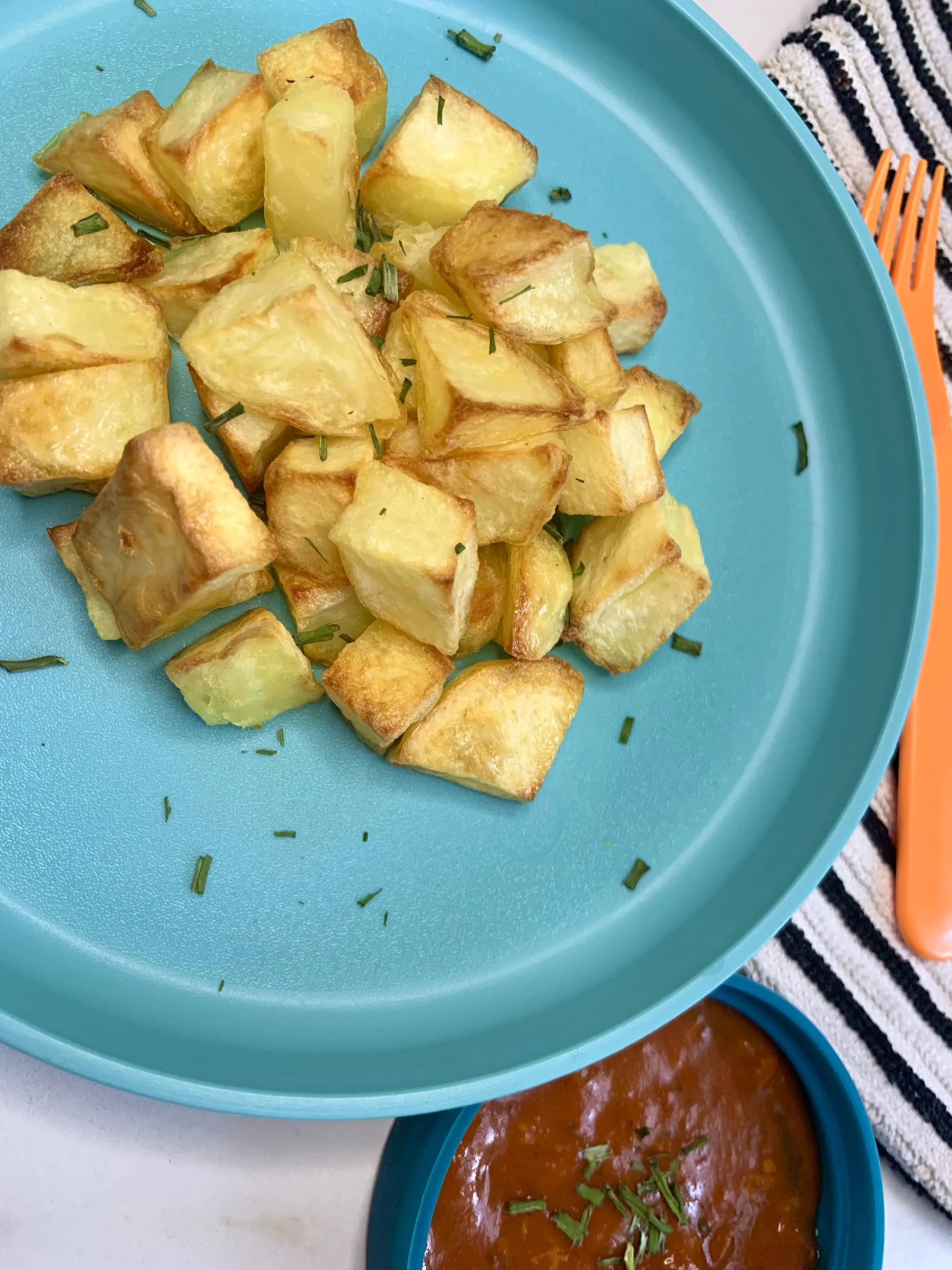 Easy Patatas Bravas | Baby Led Weaning & Toddler Recipes | the petit spoon