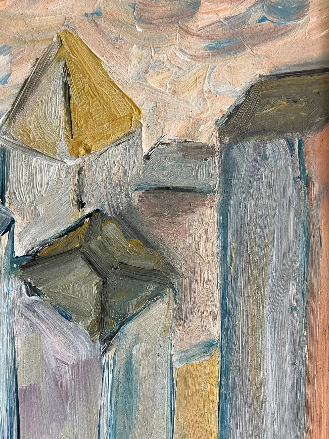 Mid Century Architectural Oil On Board Painting — Bureau Bruton ...