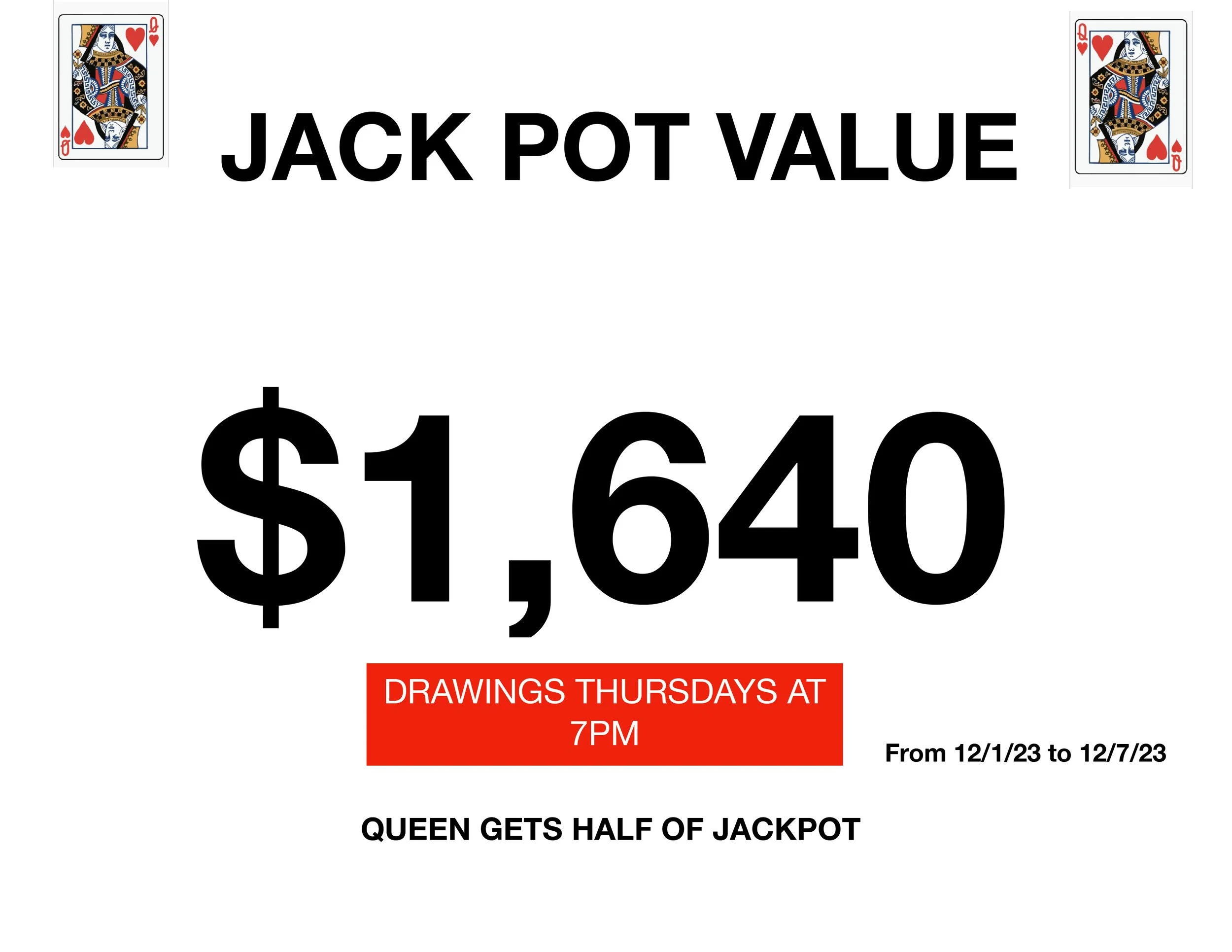 Current Jackpot — Ottawa Noon Rotary