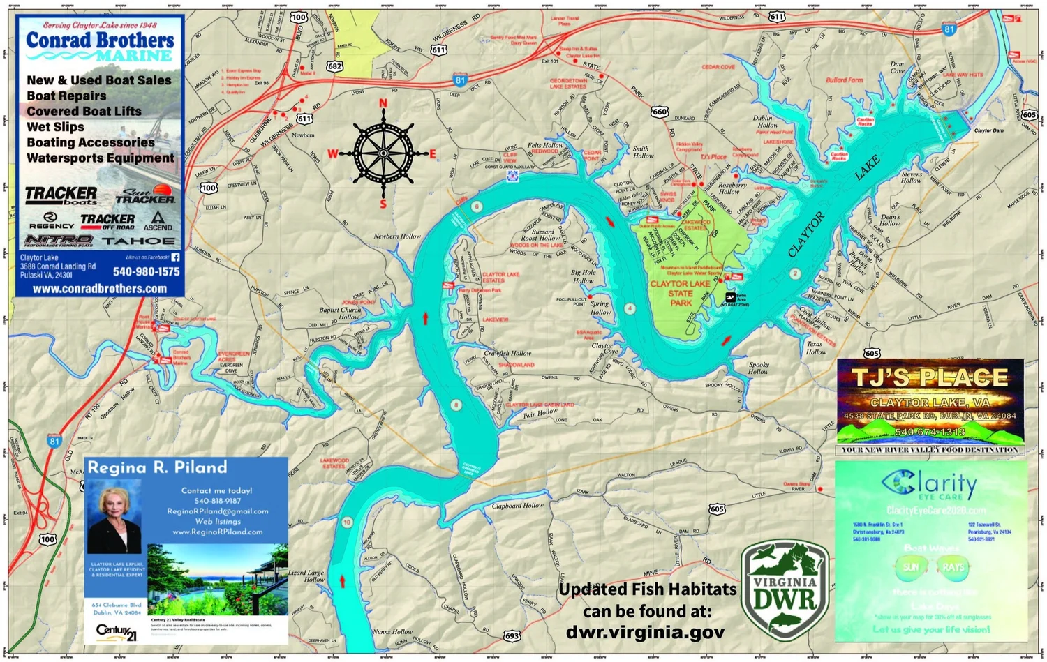 Map & Stats — Friends of Claytor Lake