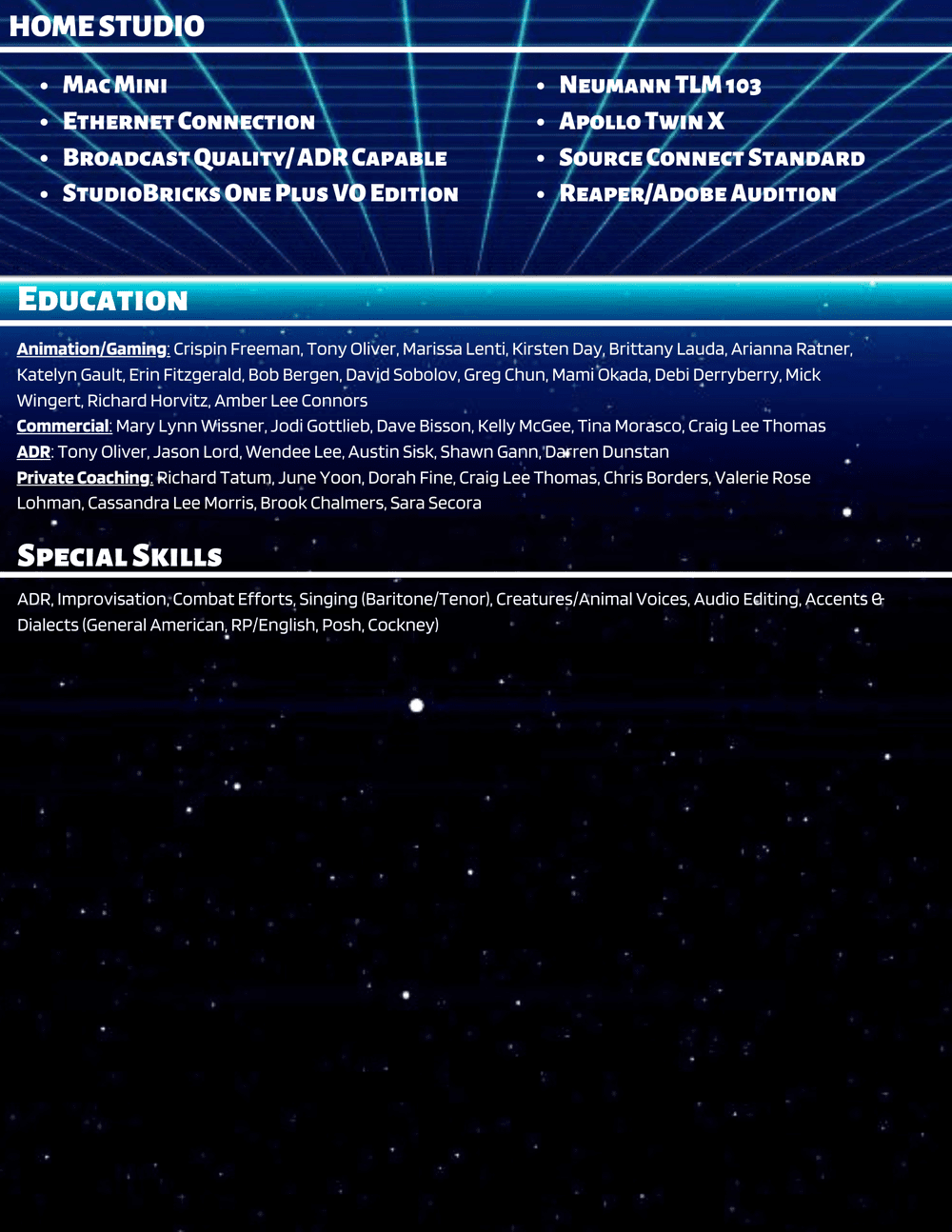 Patrick Mealey | Voice Over Actor