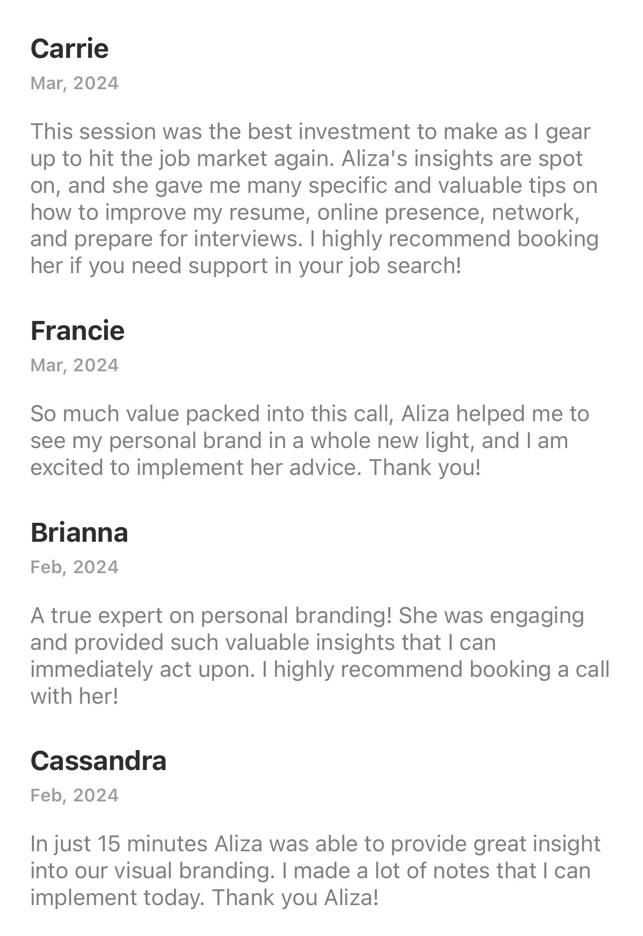 Personal Branding Coach — ALIZA LICHT