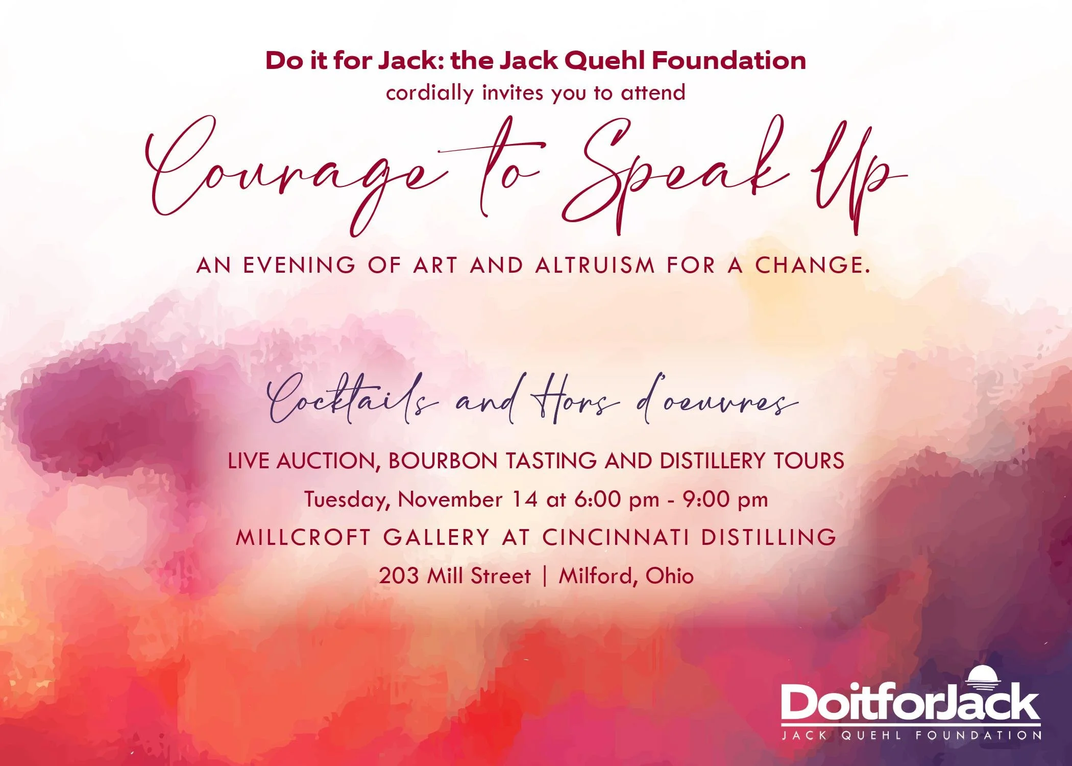 Upcoming Events — Jack Quehl Foundation