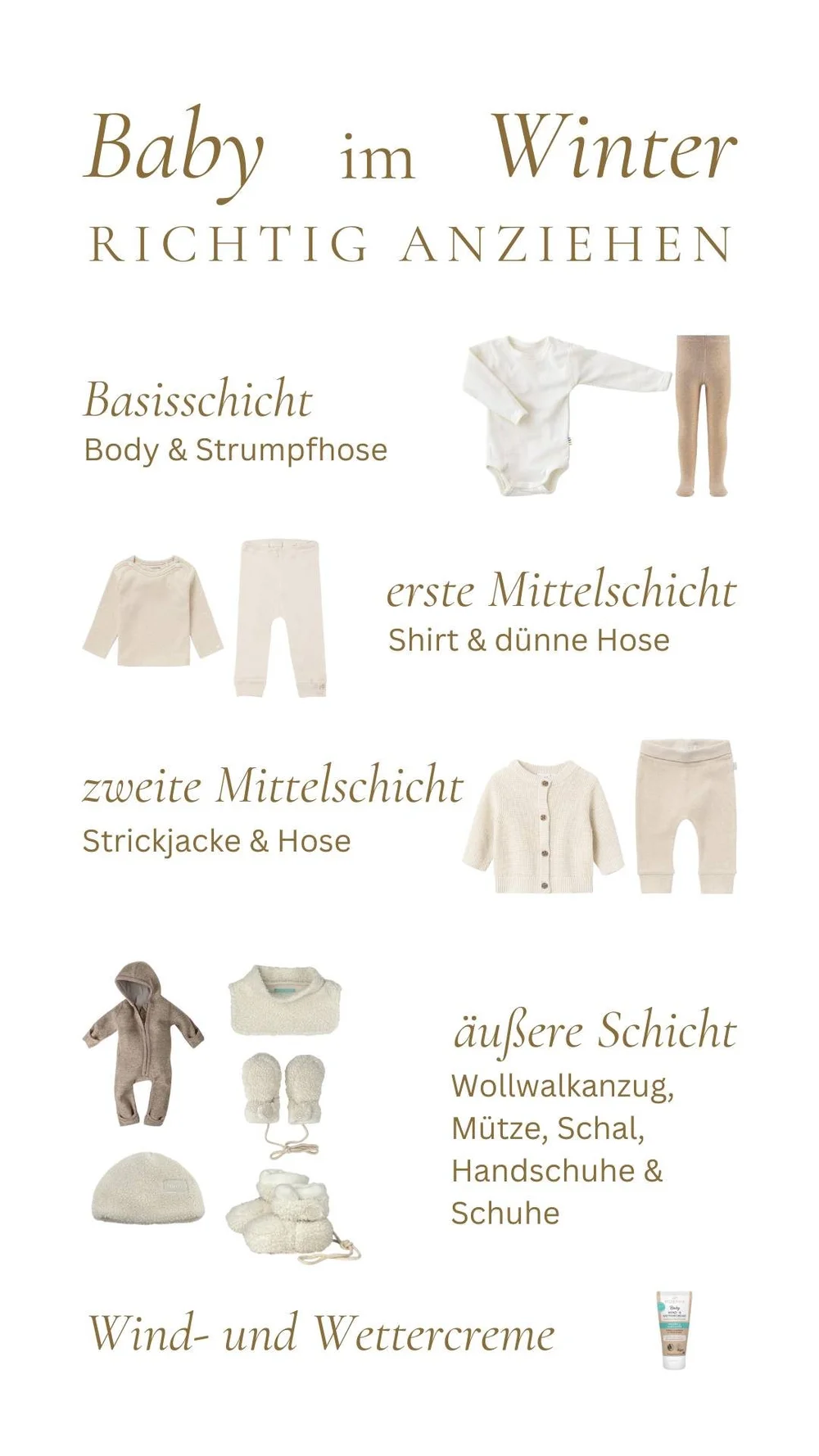 Babys Anziehen Winter