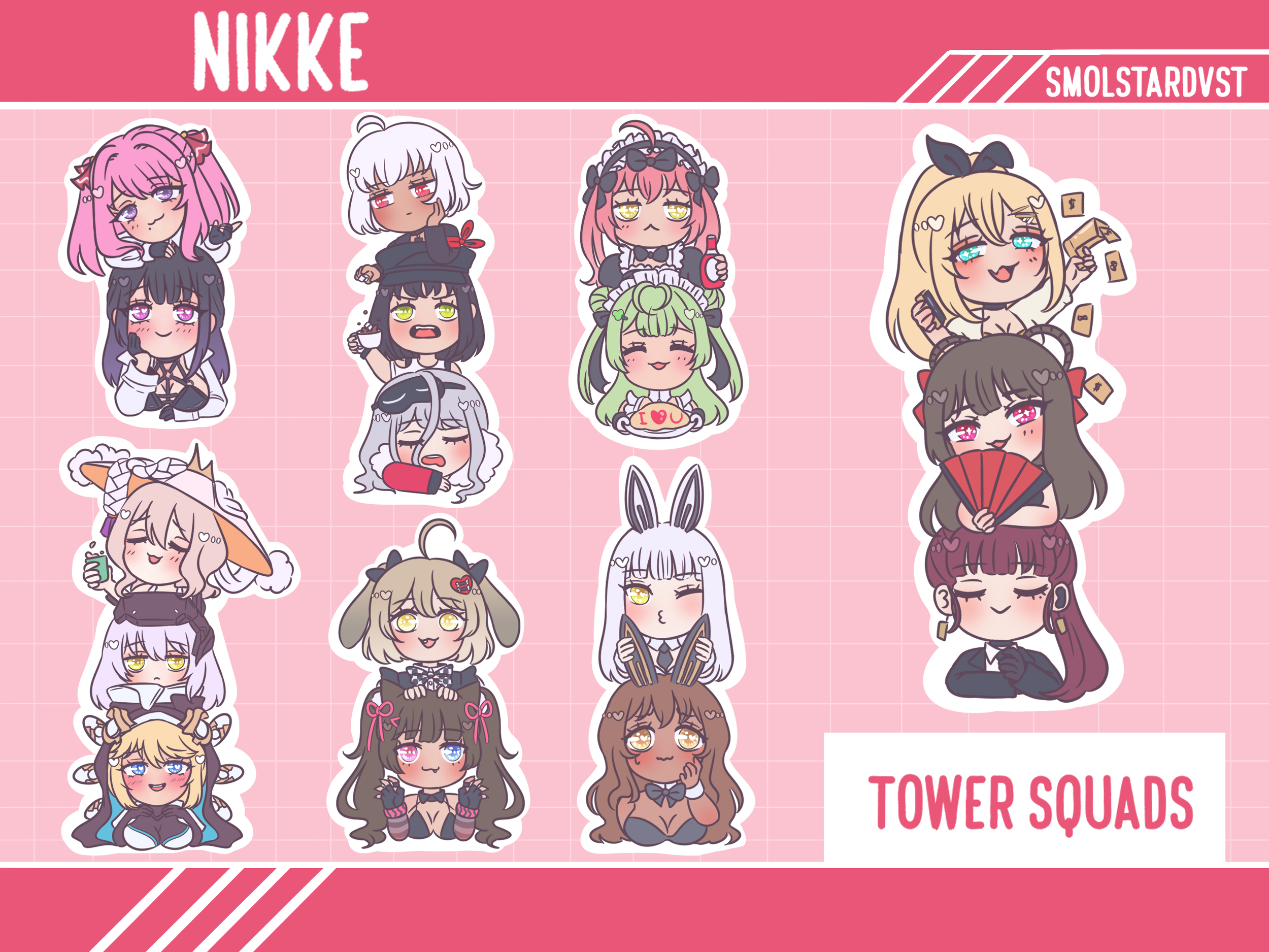 NIKKE ☆ Omamori Wood Keychain — smolstardvst