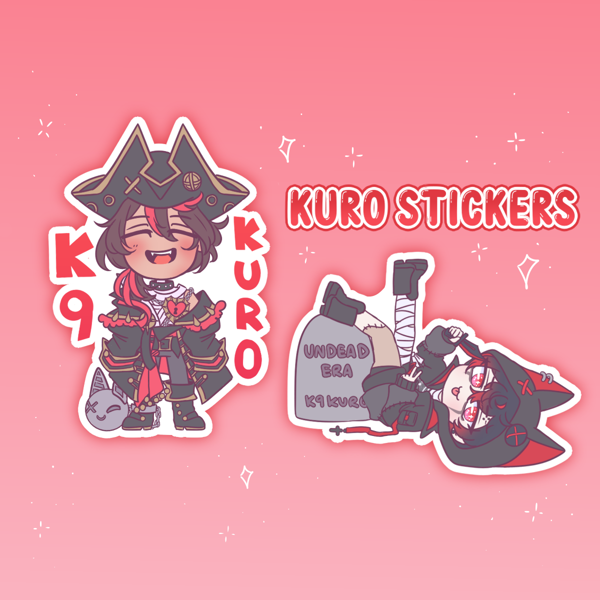 K9KURO ☆ Vinyl Matte Stickers — smolstardvst