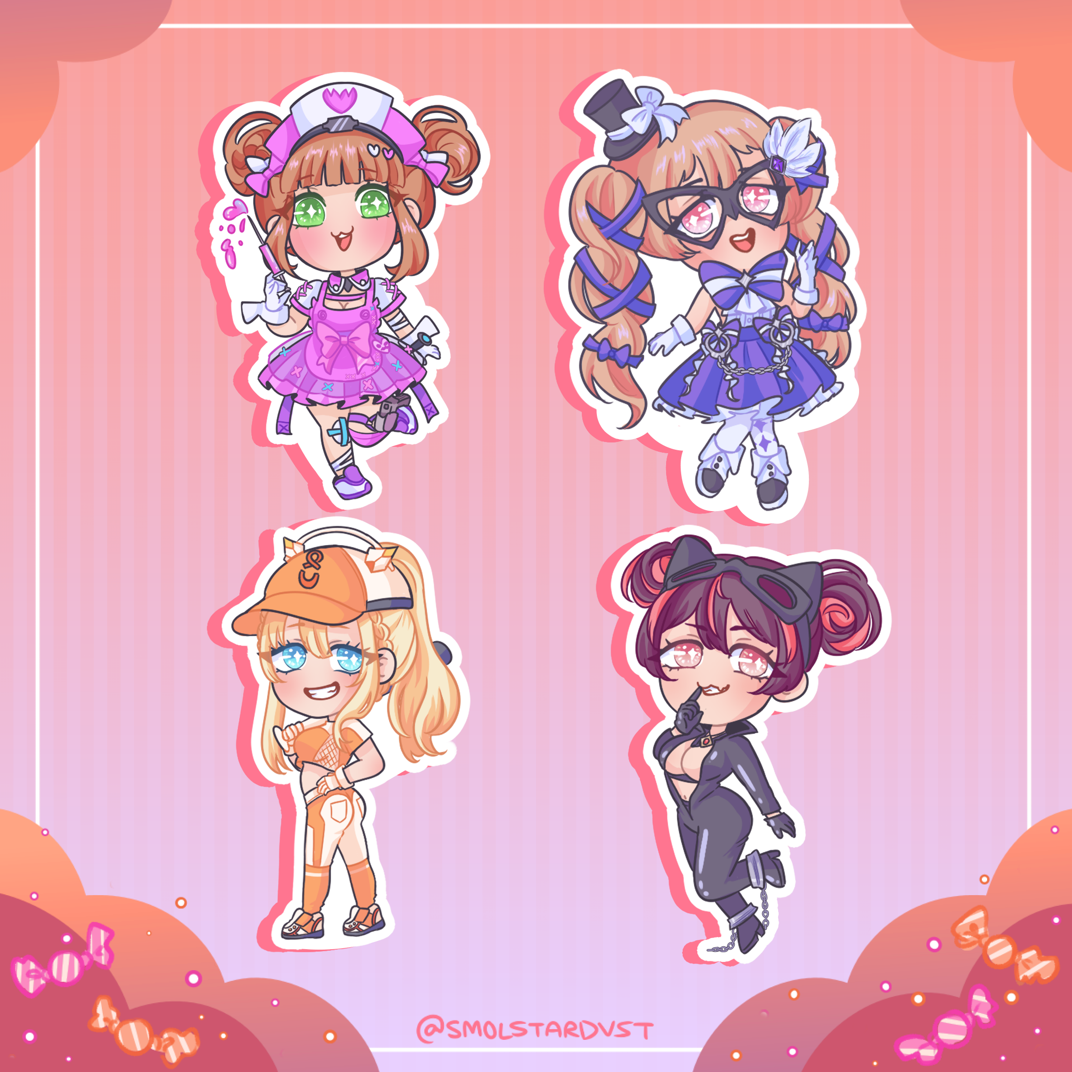 NIKKE ☆ Halloween Night | Vinyl Matte Sticker — smolstardvst