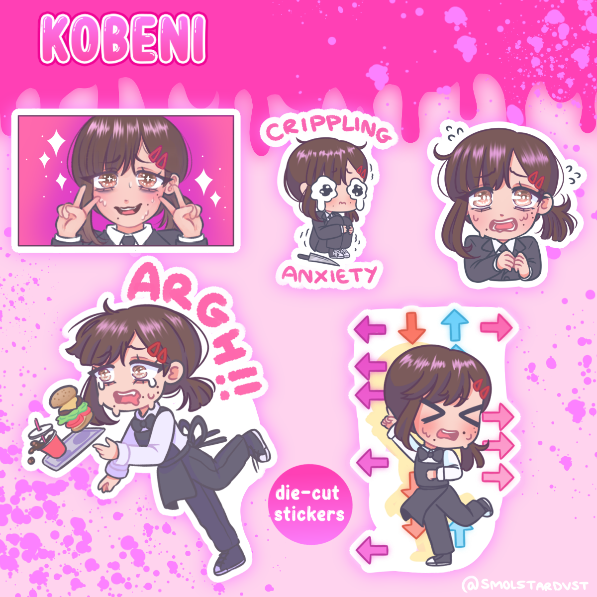CSM ☆ Kobeni Pack ★ Vinyl Matte Stickers — smolstardvst