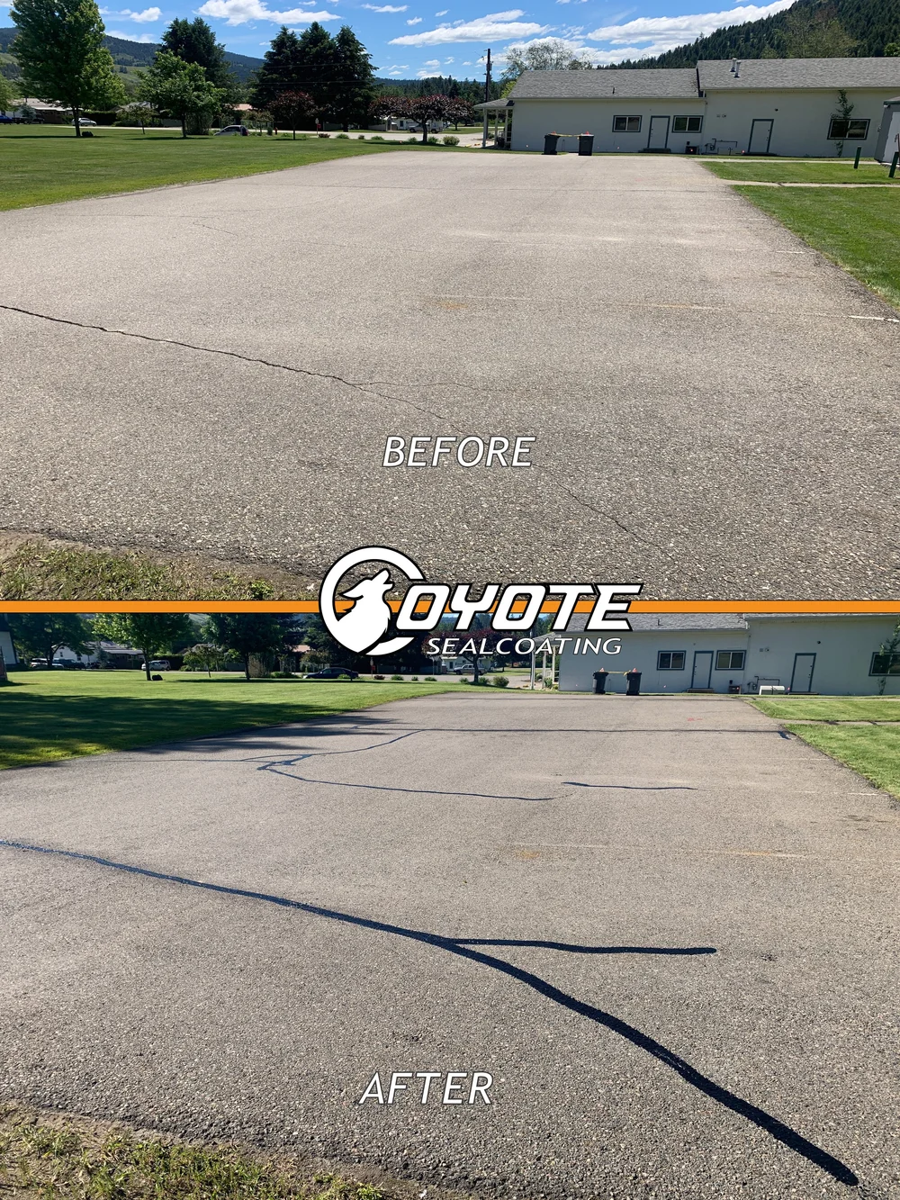 Asphalt Crack Repair: Parking Lots and Strata Lots — Coyote Sealcoating