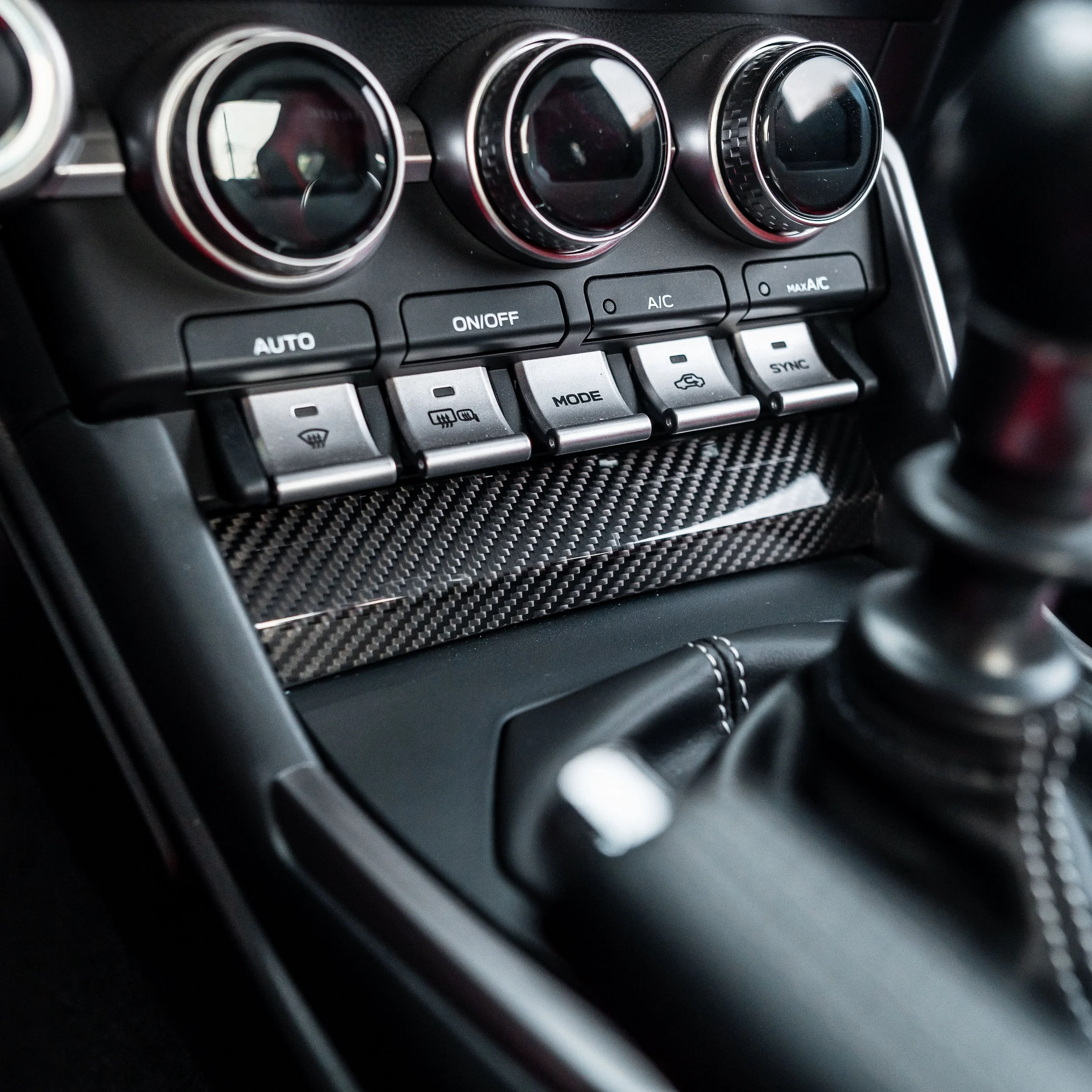 22+ GR86/BRZ Carbon Fiber Switch Panel Cover — driven.media