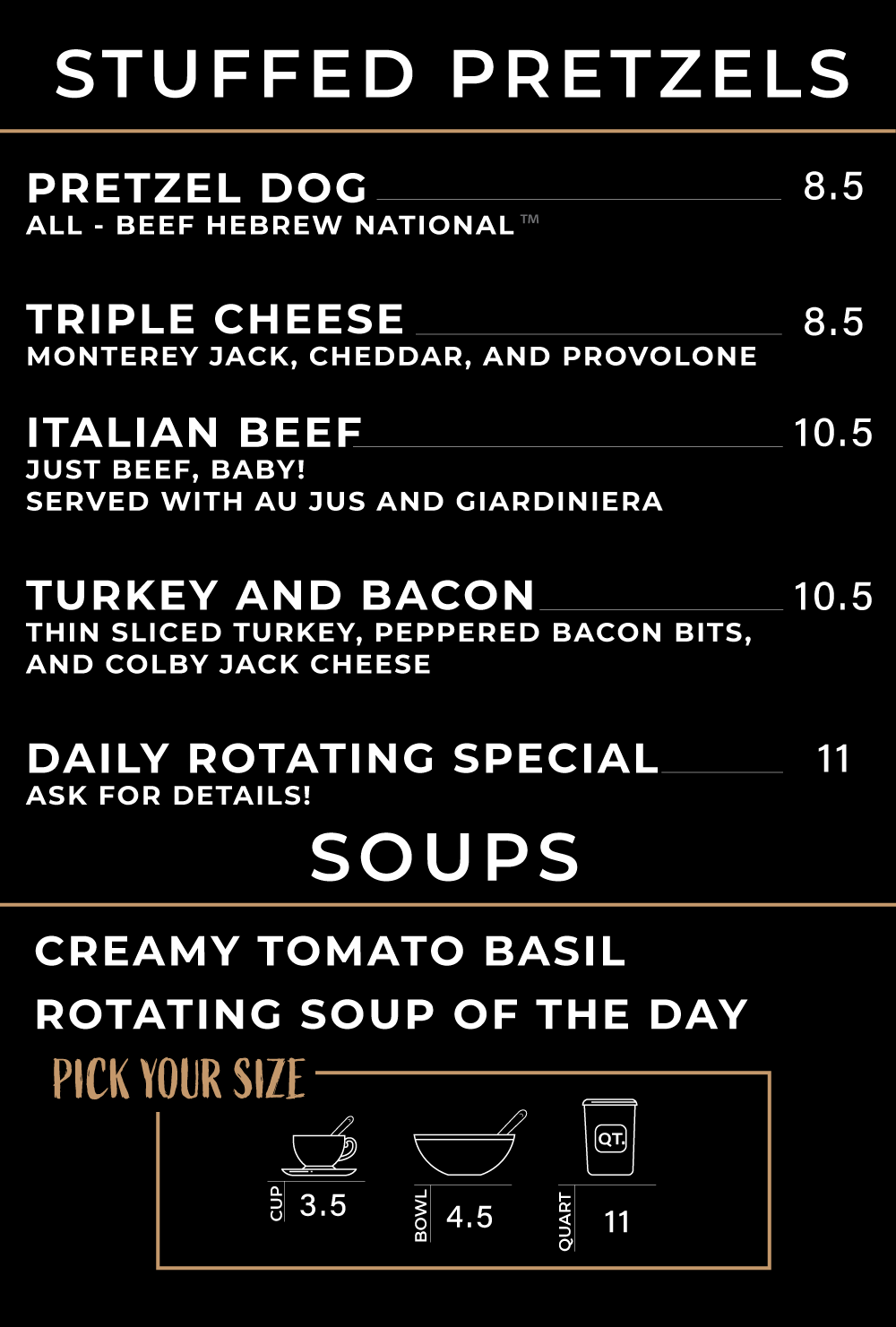 Menu 1 — Gnarly Knots