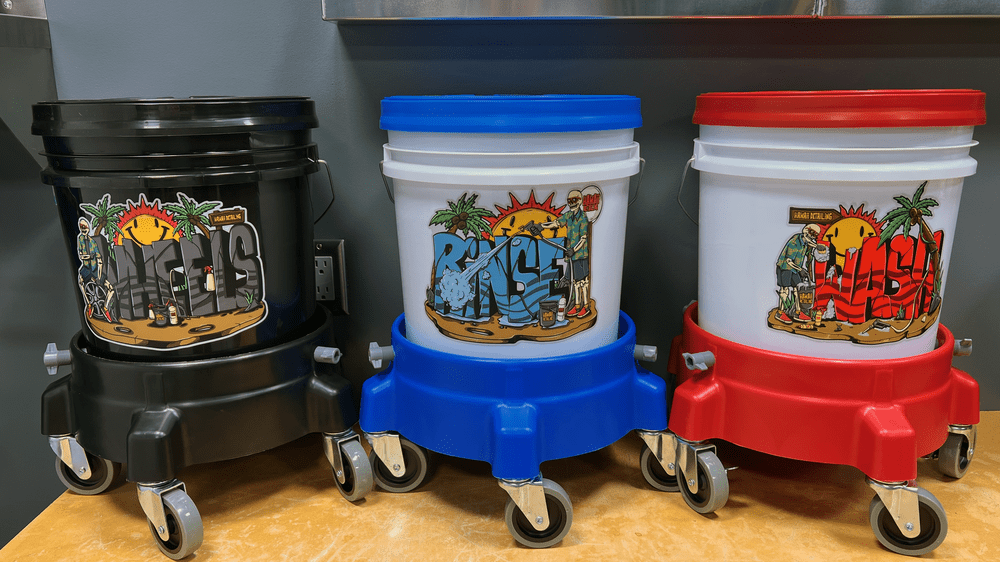 Auto Detailing 3 Wash Bucket System — HAWAII DETAILING