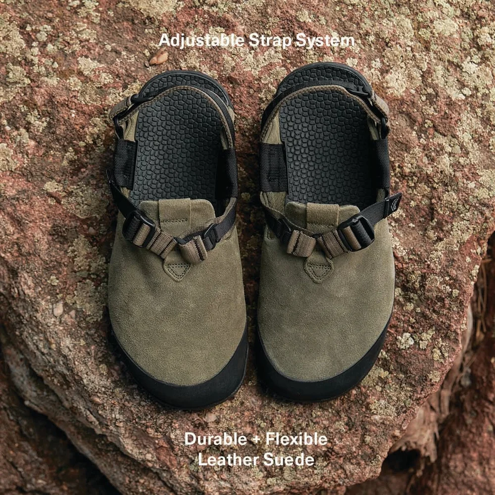 Mountain Clog - Suede Leather — Bedrock Sandals Australia