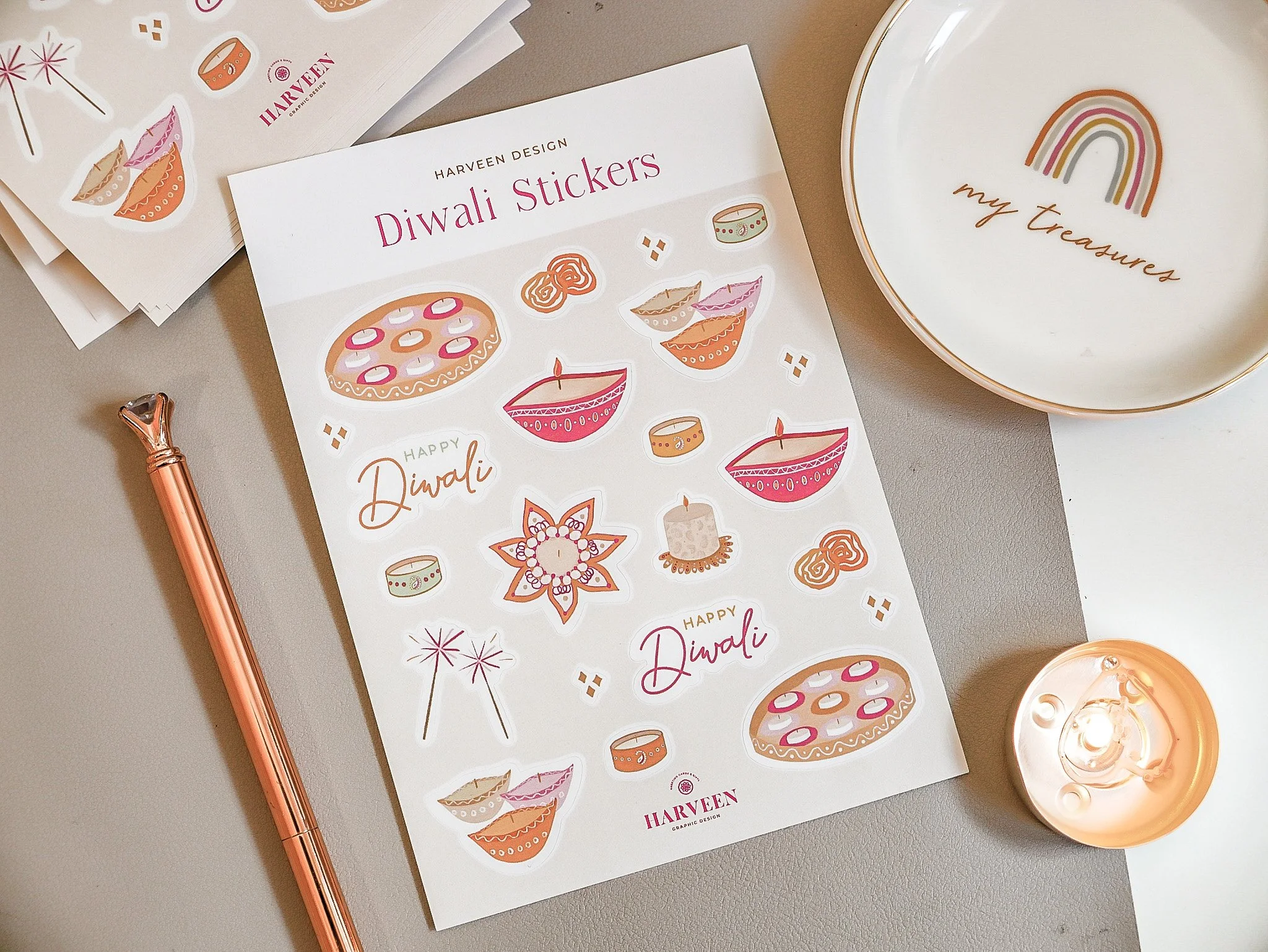 Aloo Paratha Vinyl Sticker — Harveen Design