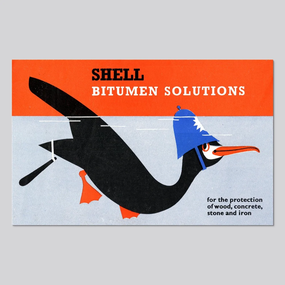 Bitumen Solutions - Shell (1963) — Modern Illustration