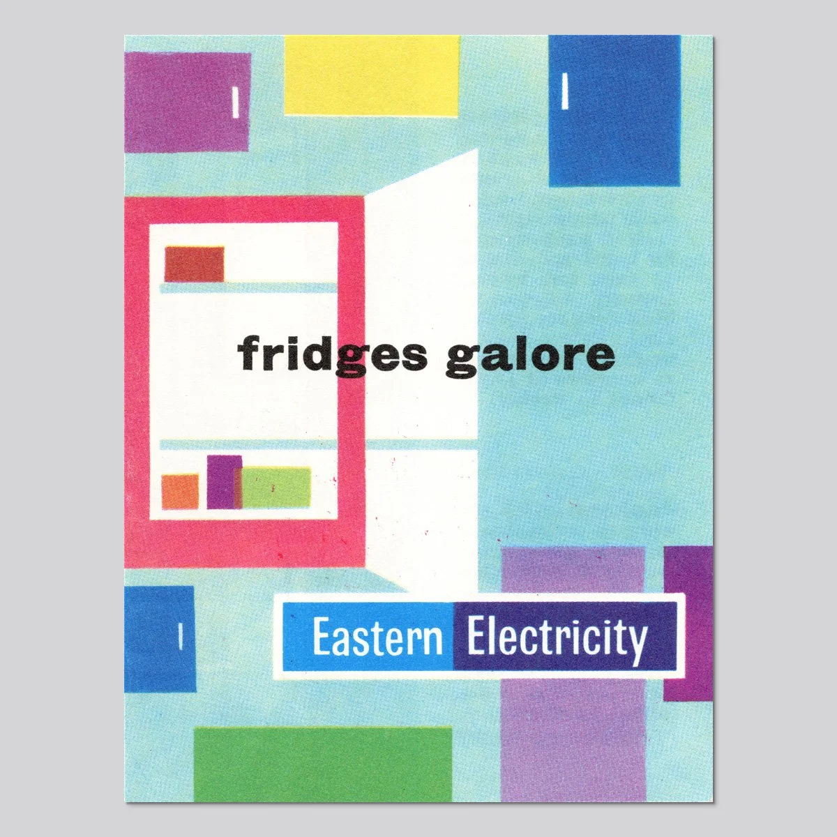 Fridges Galore - Eastern Electricity (c.1960s) — Modern Illustration