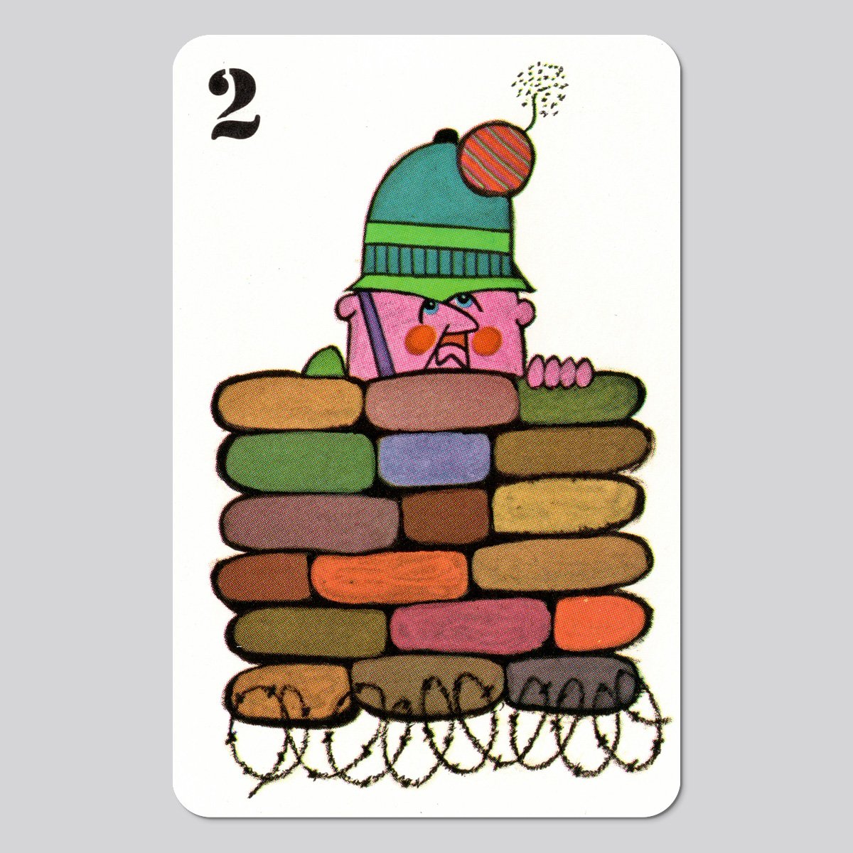 War Card Game Western Publishing Company 1975 — Modern Illustration