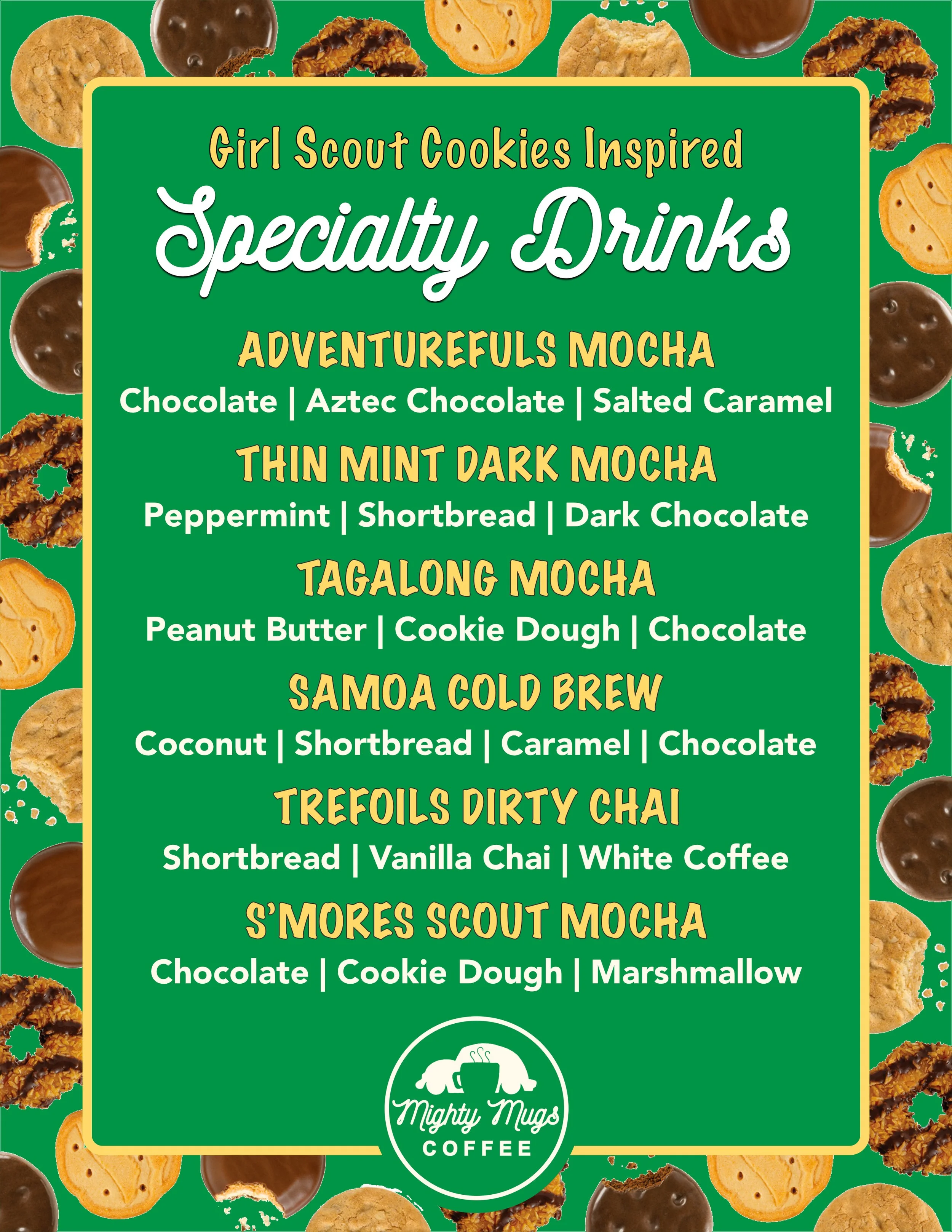 Special Drink Menu — MIGHTY MUGS COFFEE