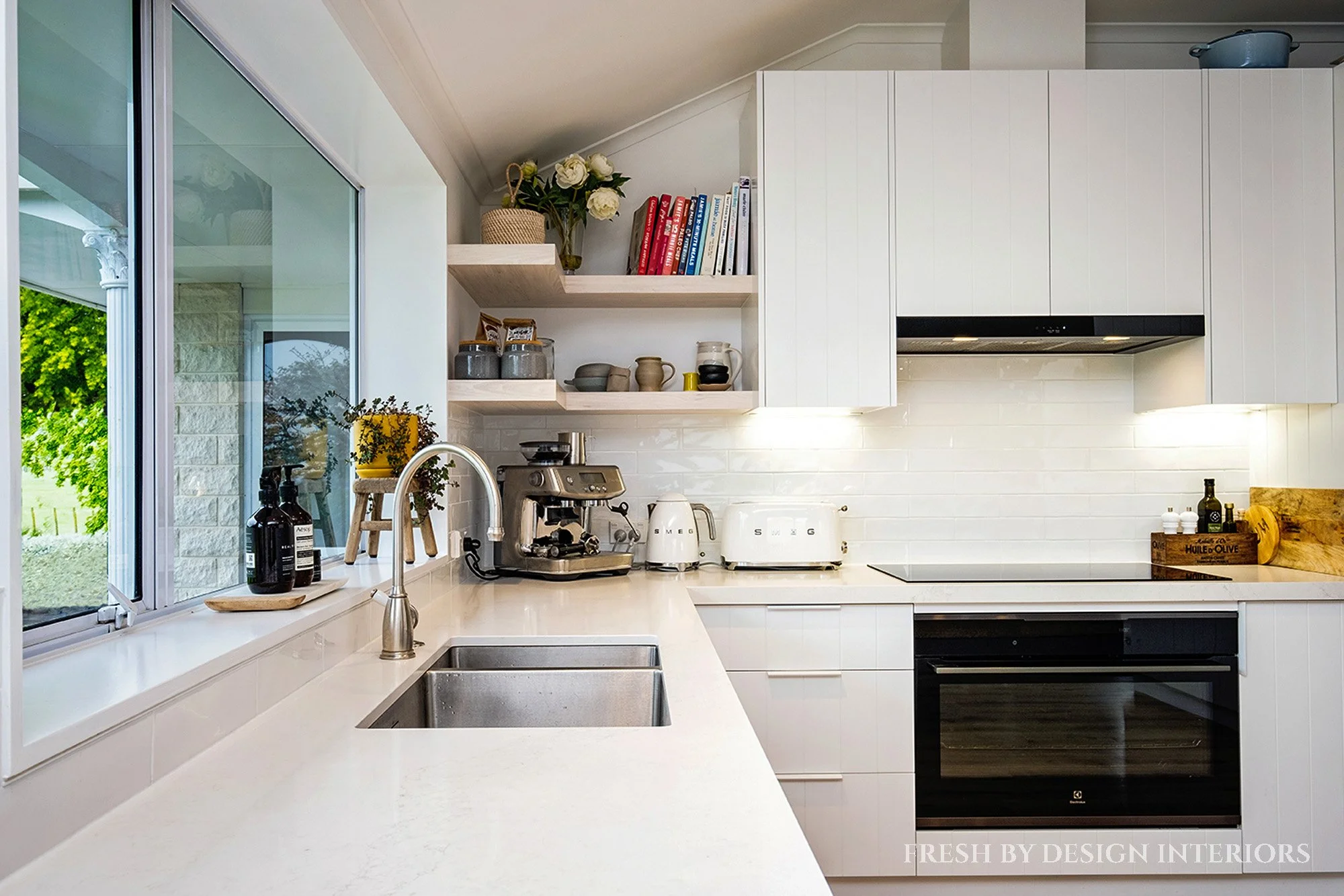 FBDinteriors - White on White Kitchen in Hawkes Bay, Inspired By Three ...