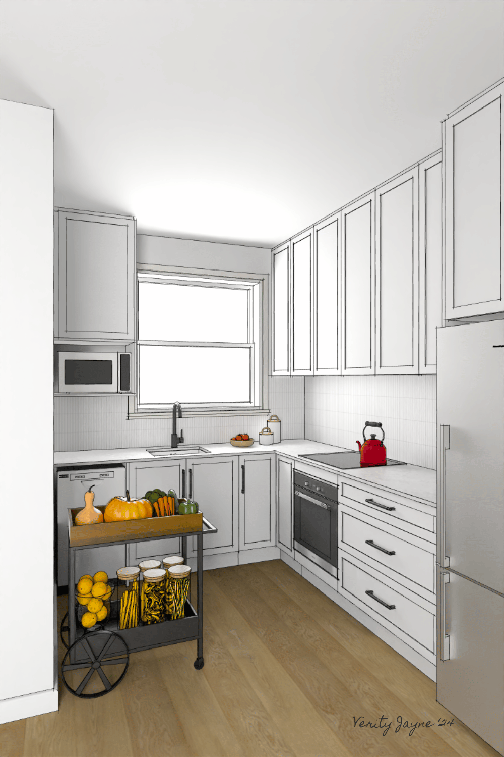 What To Put Where In A Small Kitchen Design — Verity Jayne