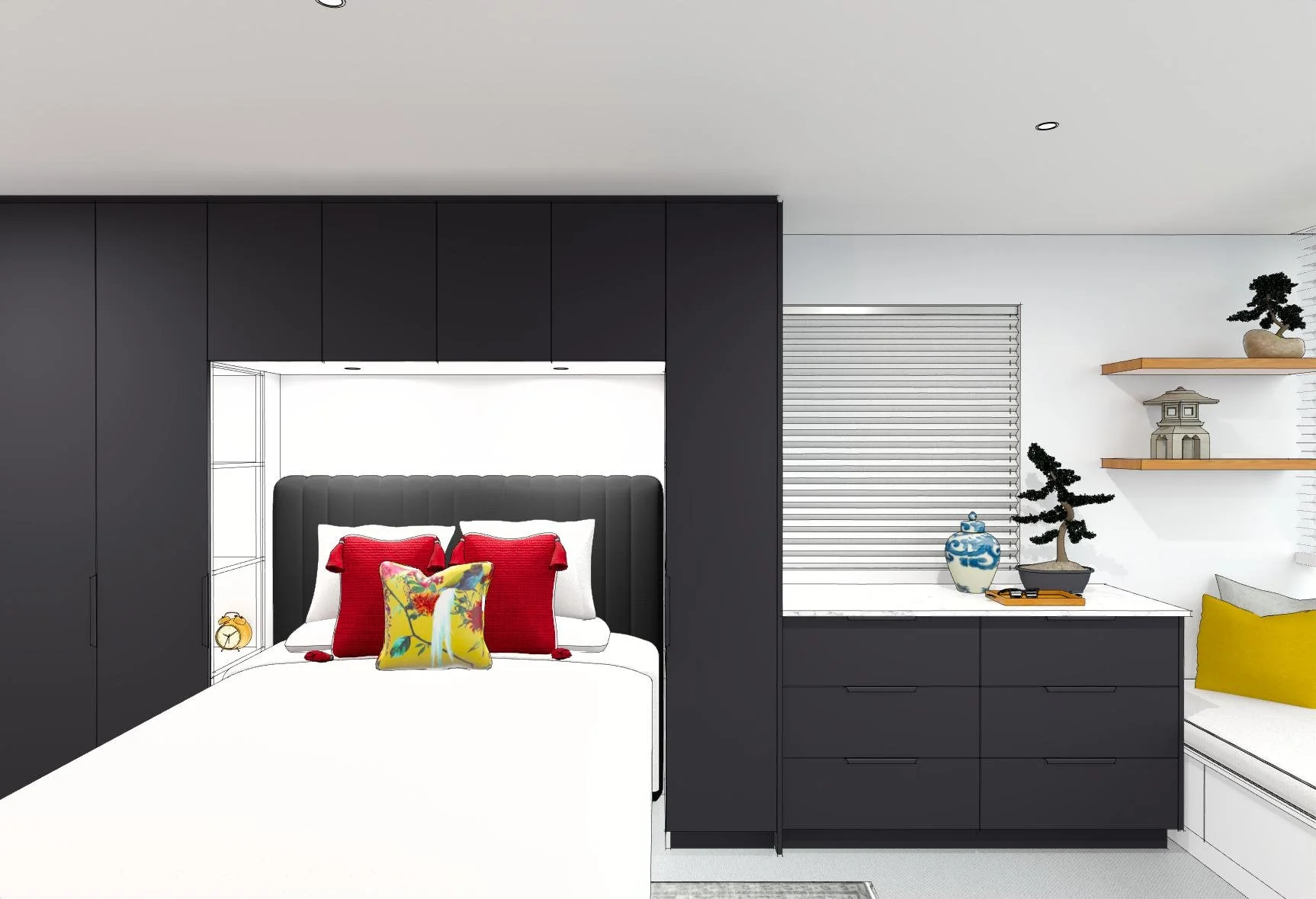 Bedroom Storage Ideas with Built-in Cabinets — Verity Jayne