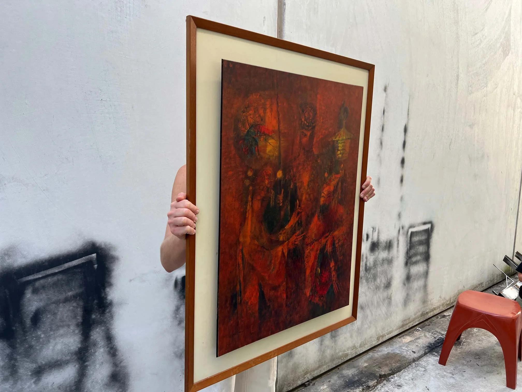 Large Vintage African Mask — Kush Interiors