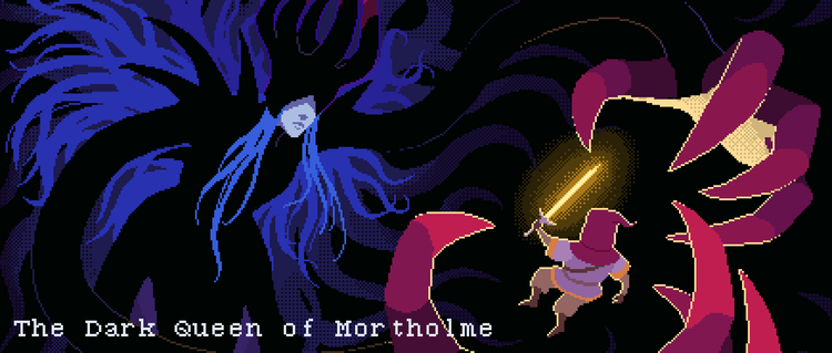 The Dark Queen of Mortholme holds a mirror up to its medium and players ...