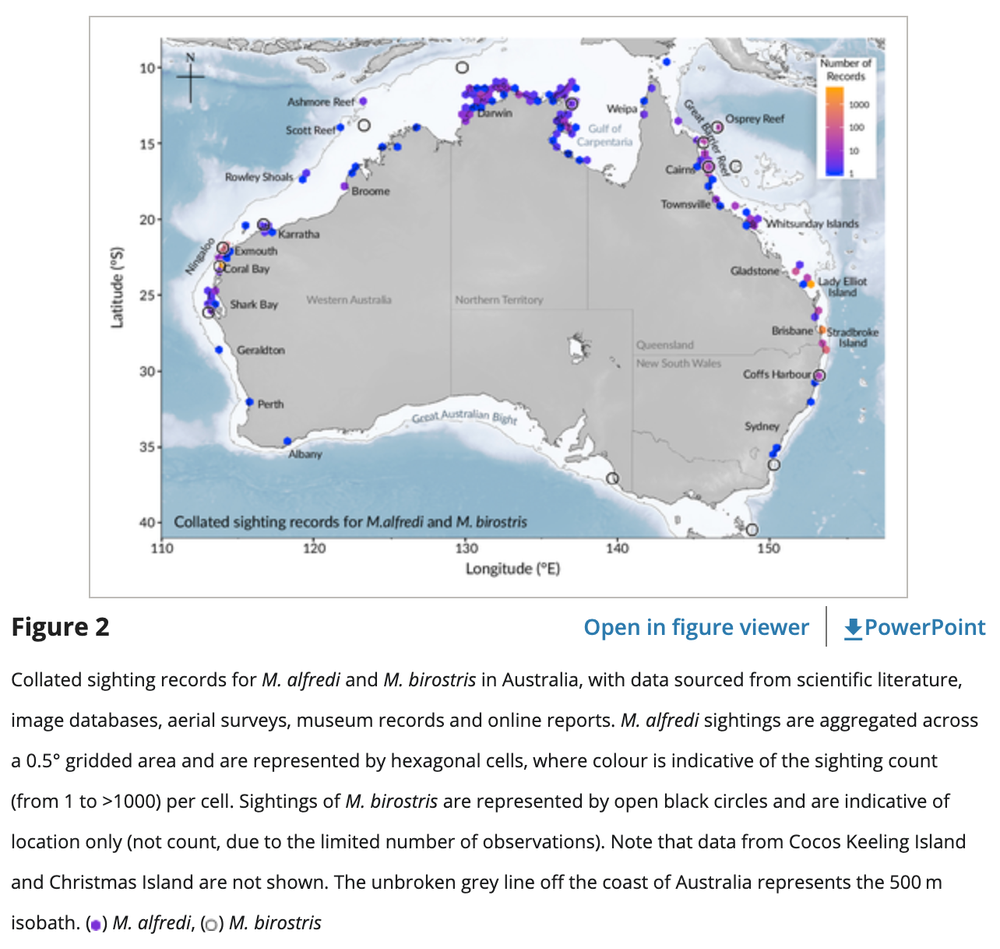 The geographic distribution of reef and oceanic manta rays... — Manta ...