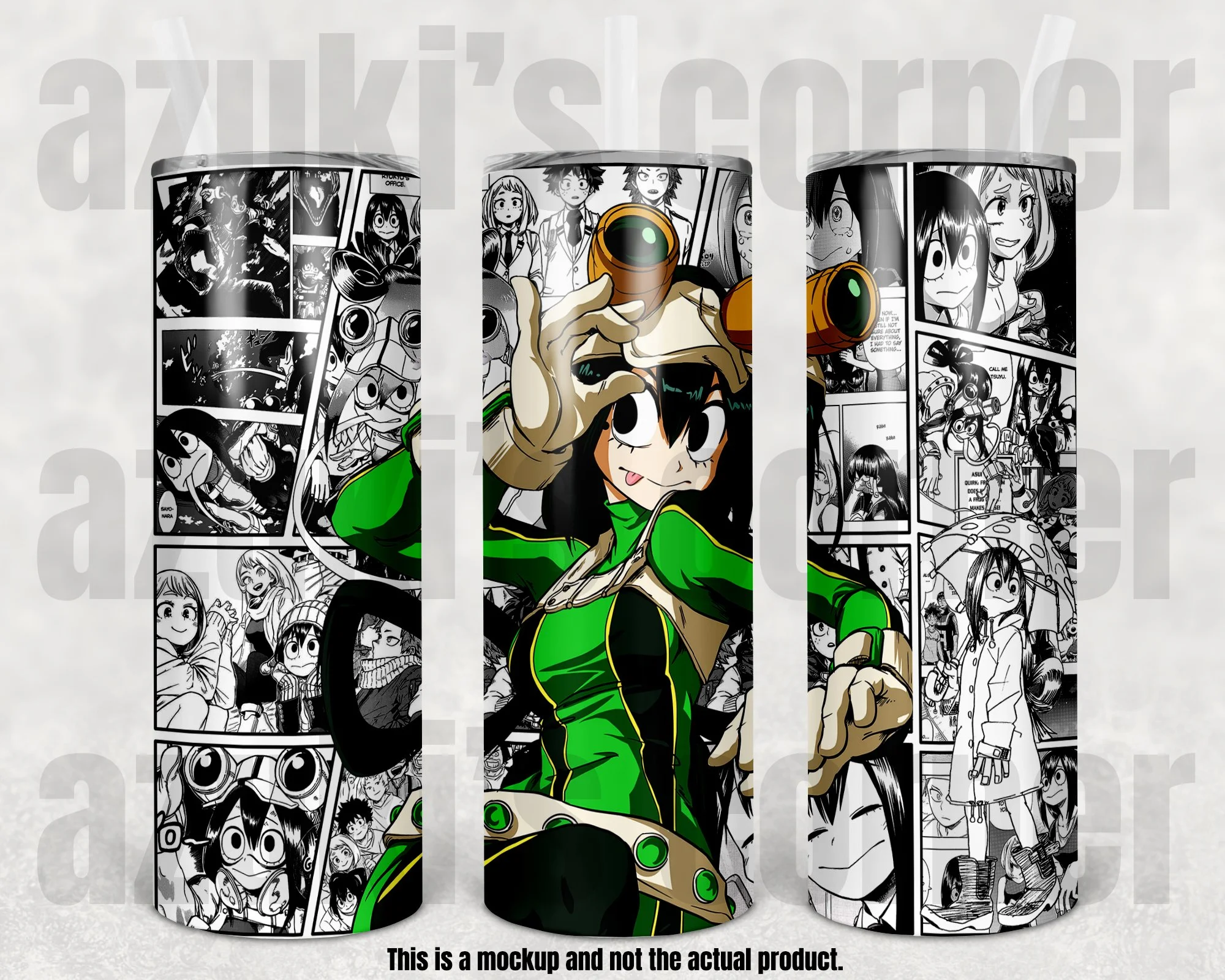 Endeavor Chibi Anime Sticker — Azuki's Corner