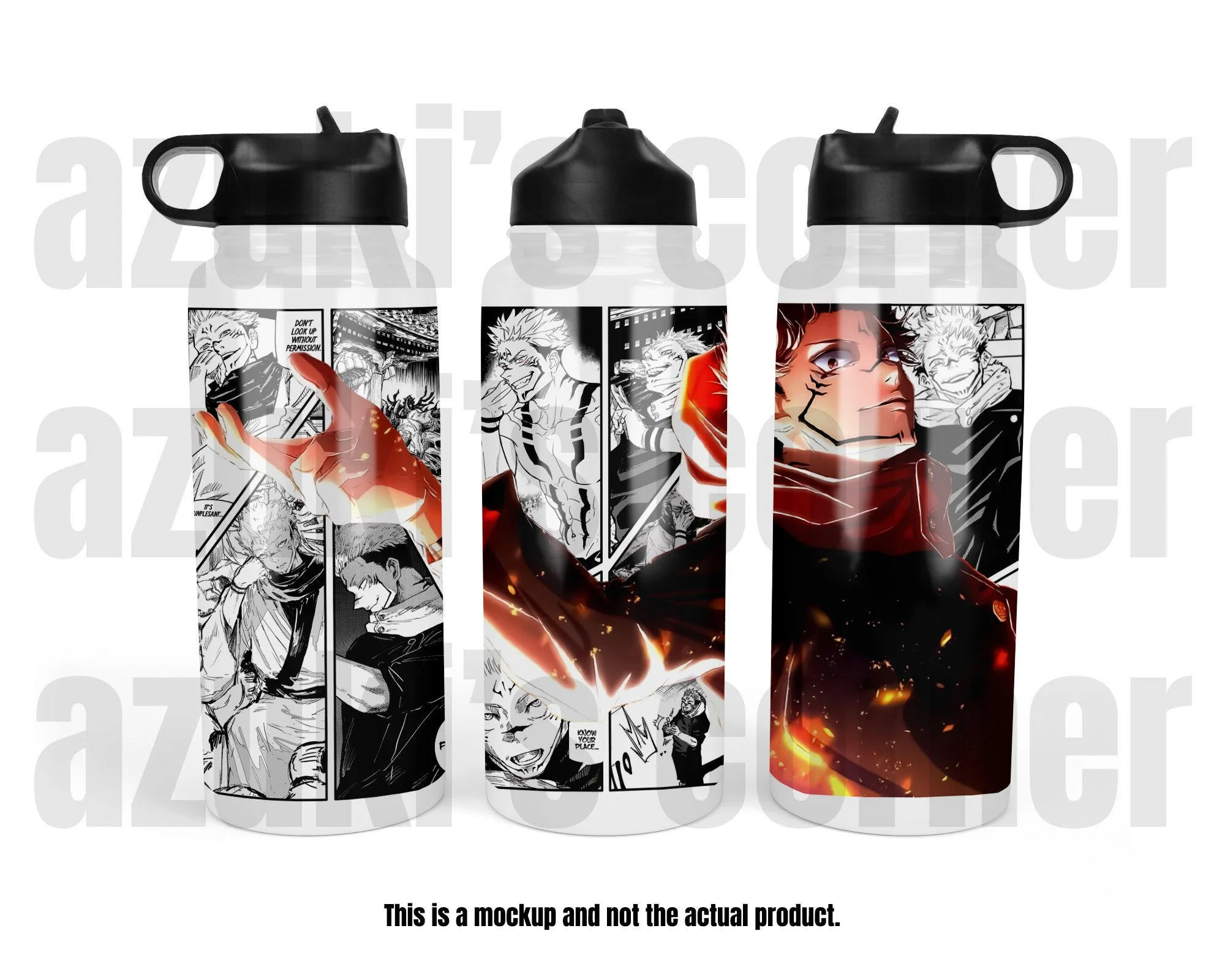 Anime Water Bottle, Canteen, Sport Bottle - 32 oz #005 — Azuki's Corner